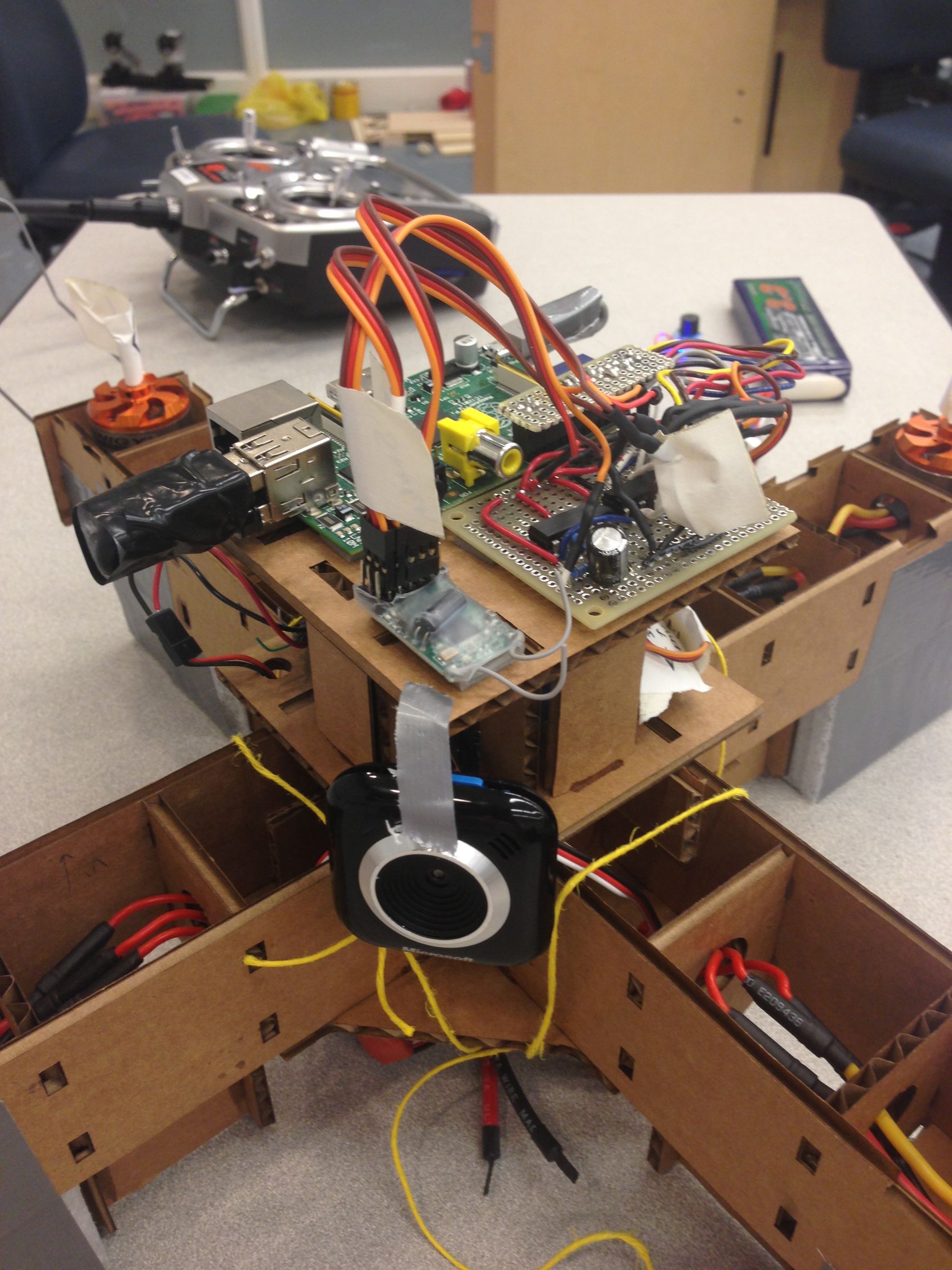 Autonomous, Cardboard, Rasberry Pi Controlled QuadCopter : 30 Steps ...