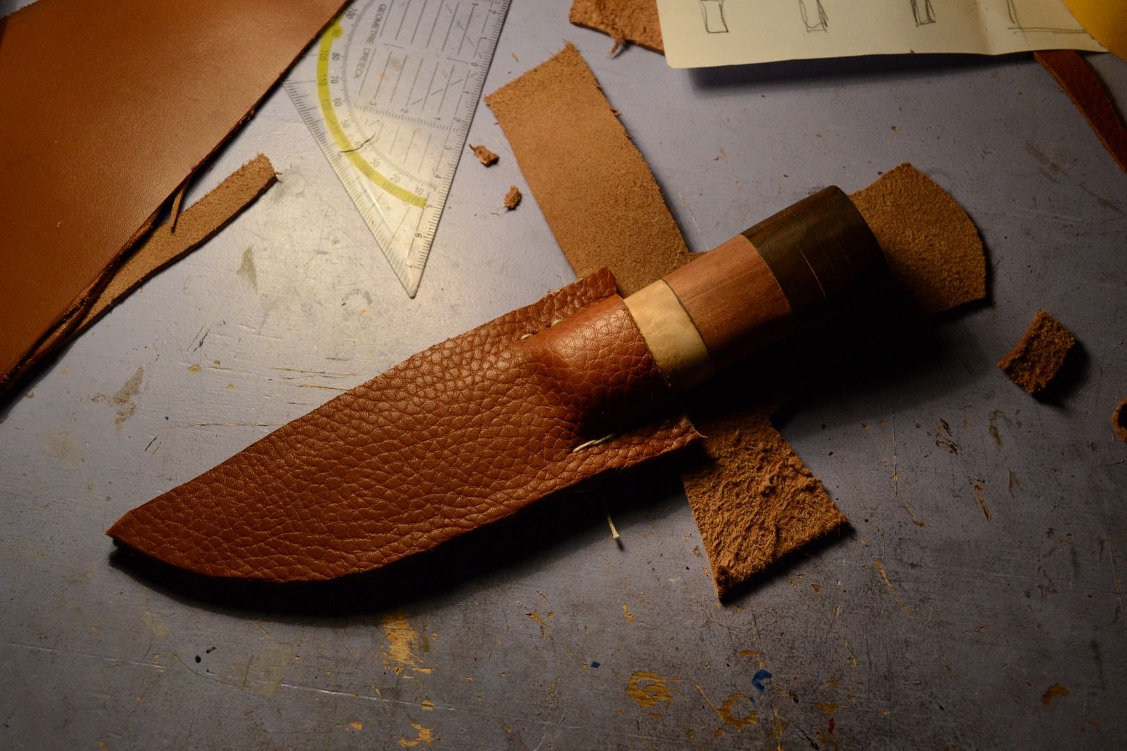 Leather Knife Sheath : 7 Steps (with Pictures) - Instructables