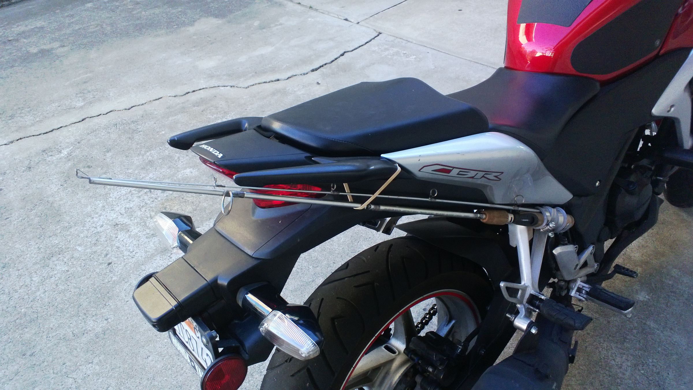Fishing Pole Holder for Motorcycle - Instructables