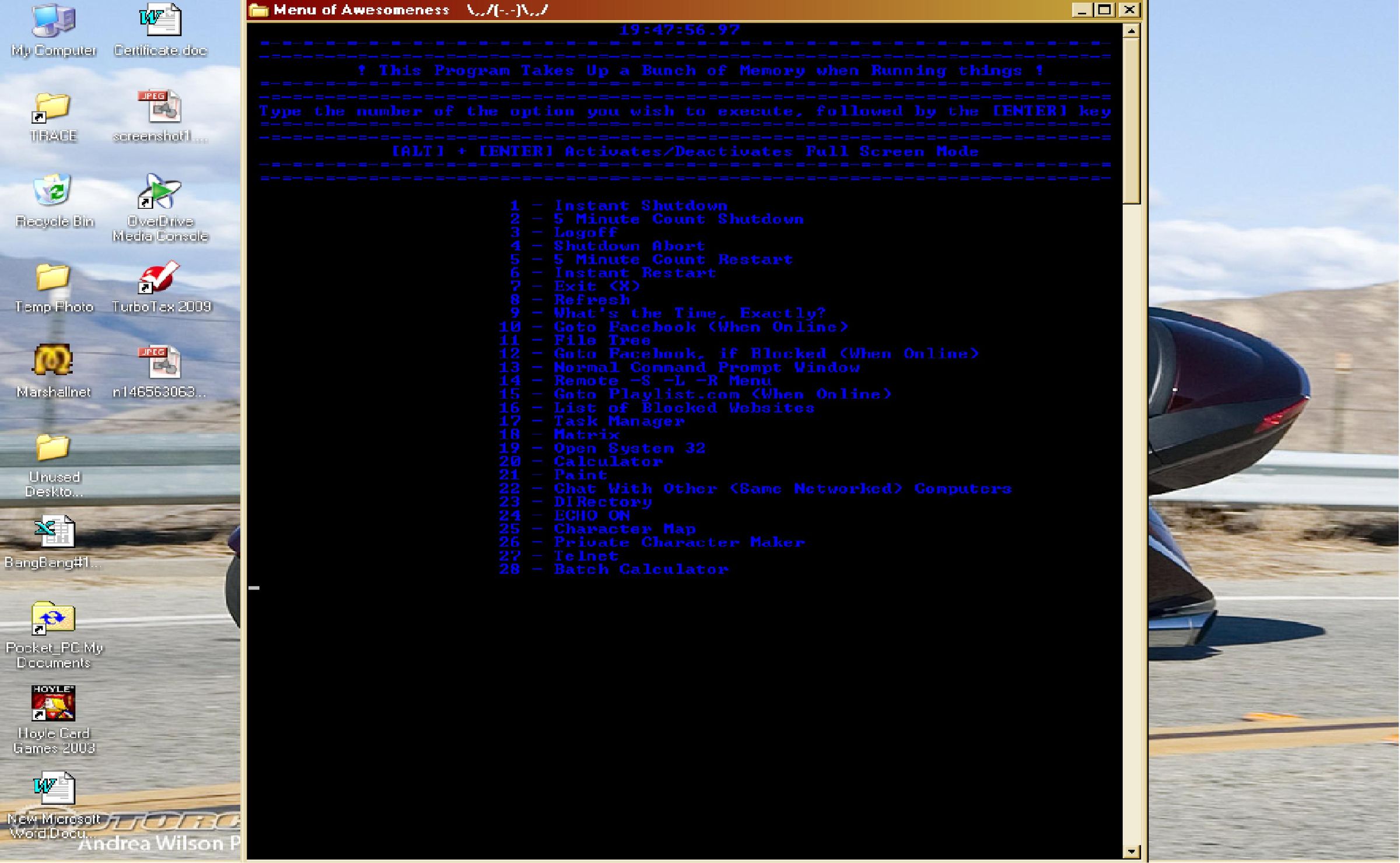 Big Helpfull Batch File Menu : 3 Steps - Instructables