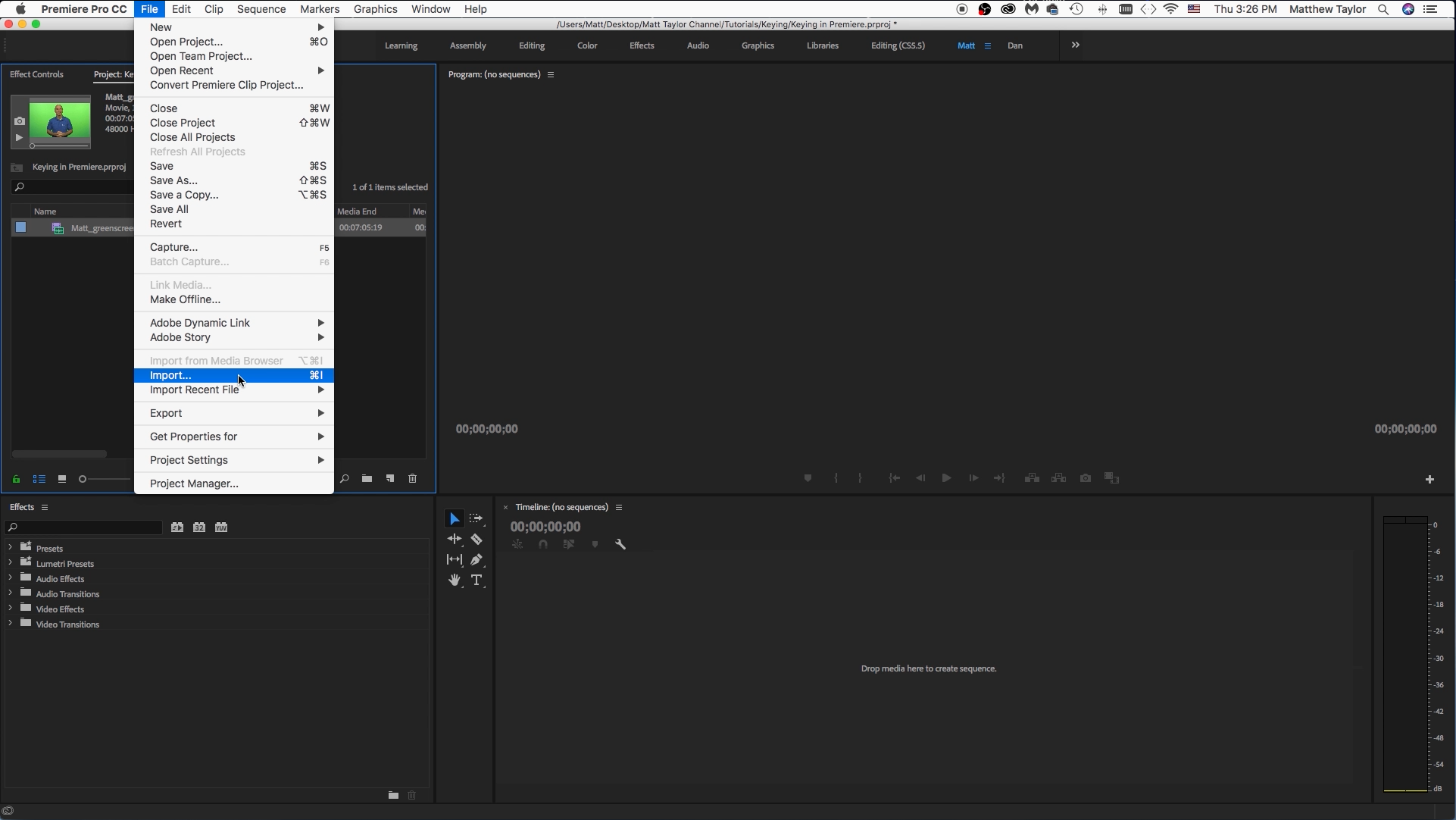 How to Remove Green Screen in Adobe Premiere Pro CC : 10 Steps (with ...