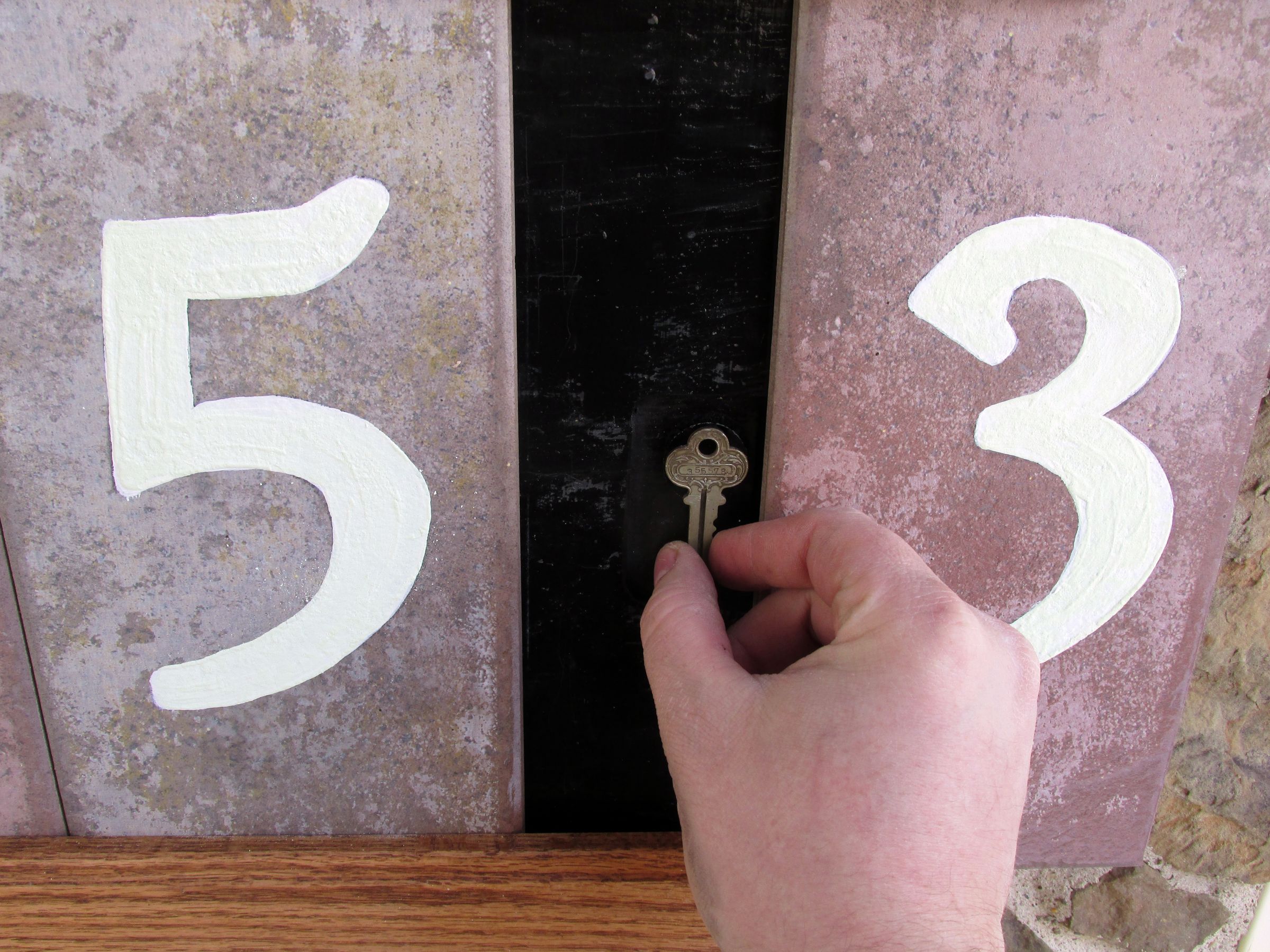 Hand Made Address Plaque With Glowing Numbers & Secret Compartment ...