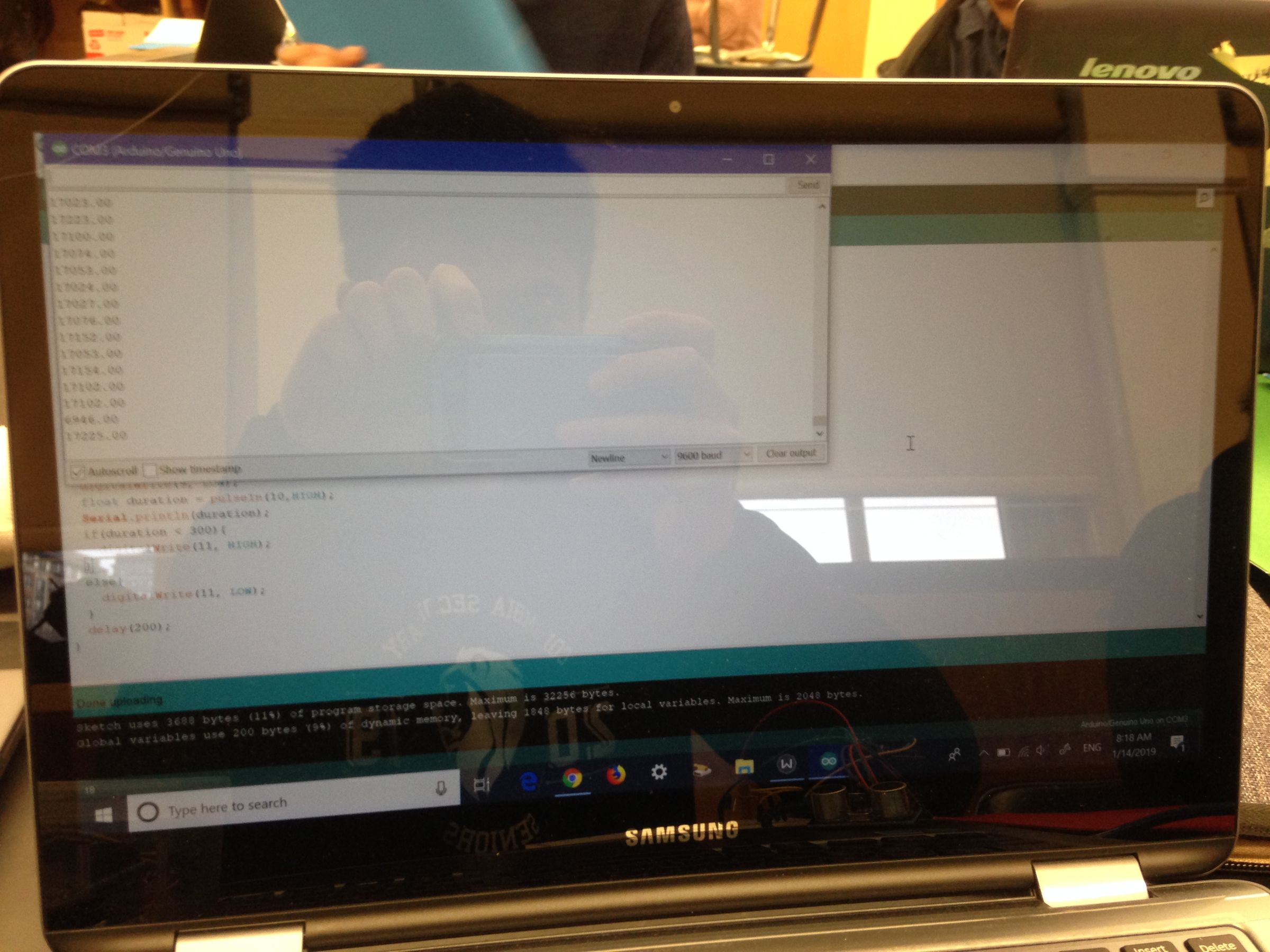 Sonar Range Finder by Sam and Ryu : 4 Steps - Instructables