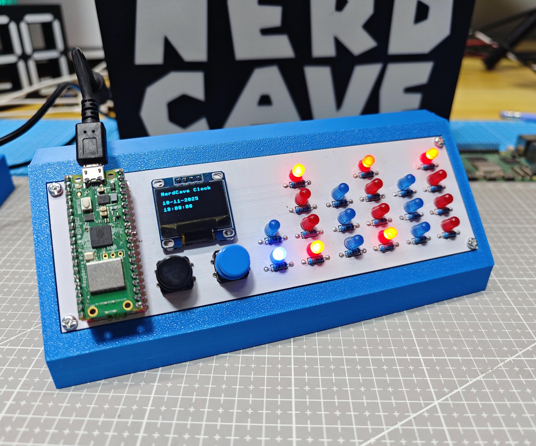 Raspberry Pi Pico W - Binary Clock / Weather Monitor : 7 Steps (with Pictures) - Instructables