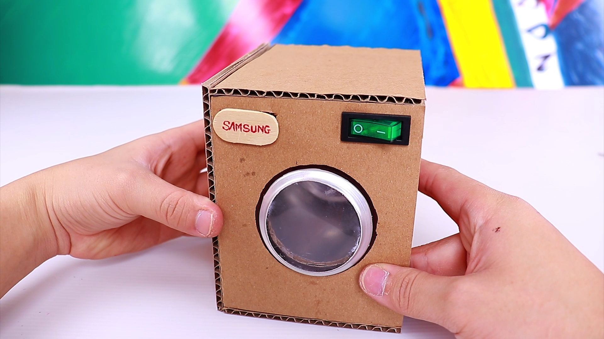 Make Washing Machine From Cardboard : 11 Steps (with Pictures ...