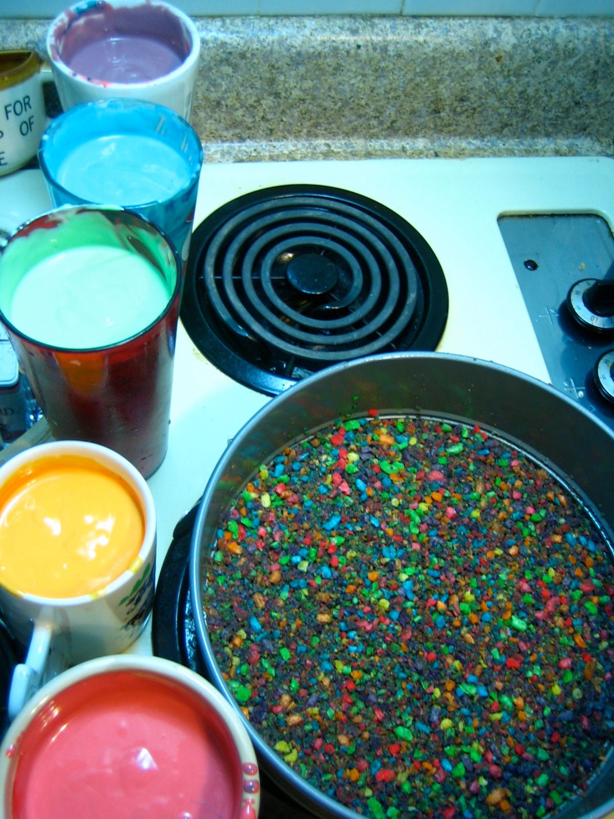 Fruit Loops Cheesecake: a Different Way to Bake a Rainbow Cheesecake ...