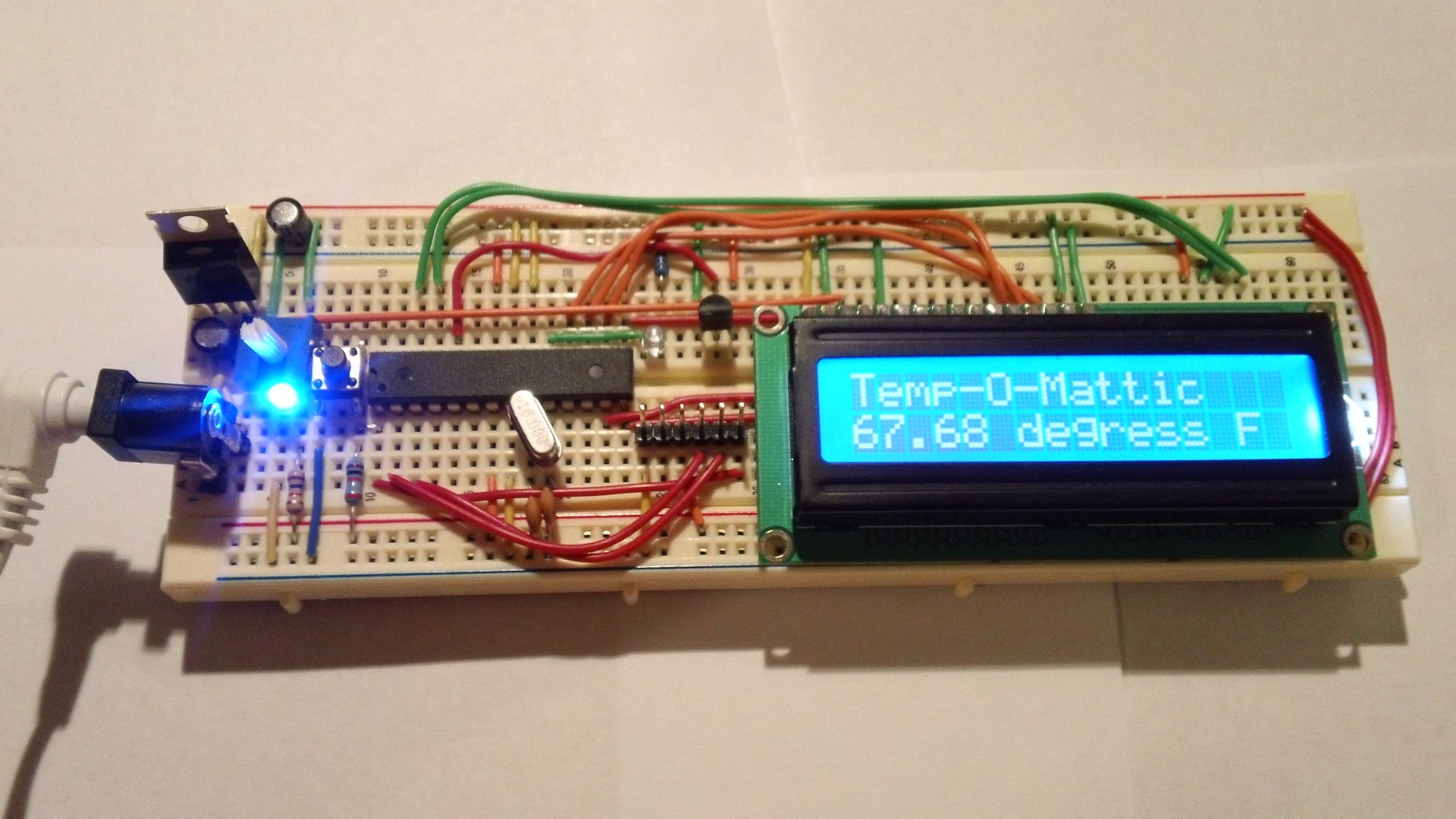 Arduino From Scratch Digital Thermometer 7 Steps With Pictures Instructables