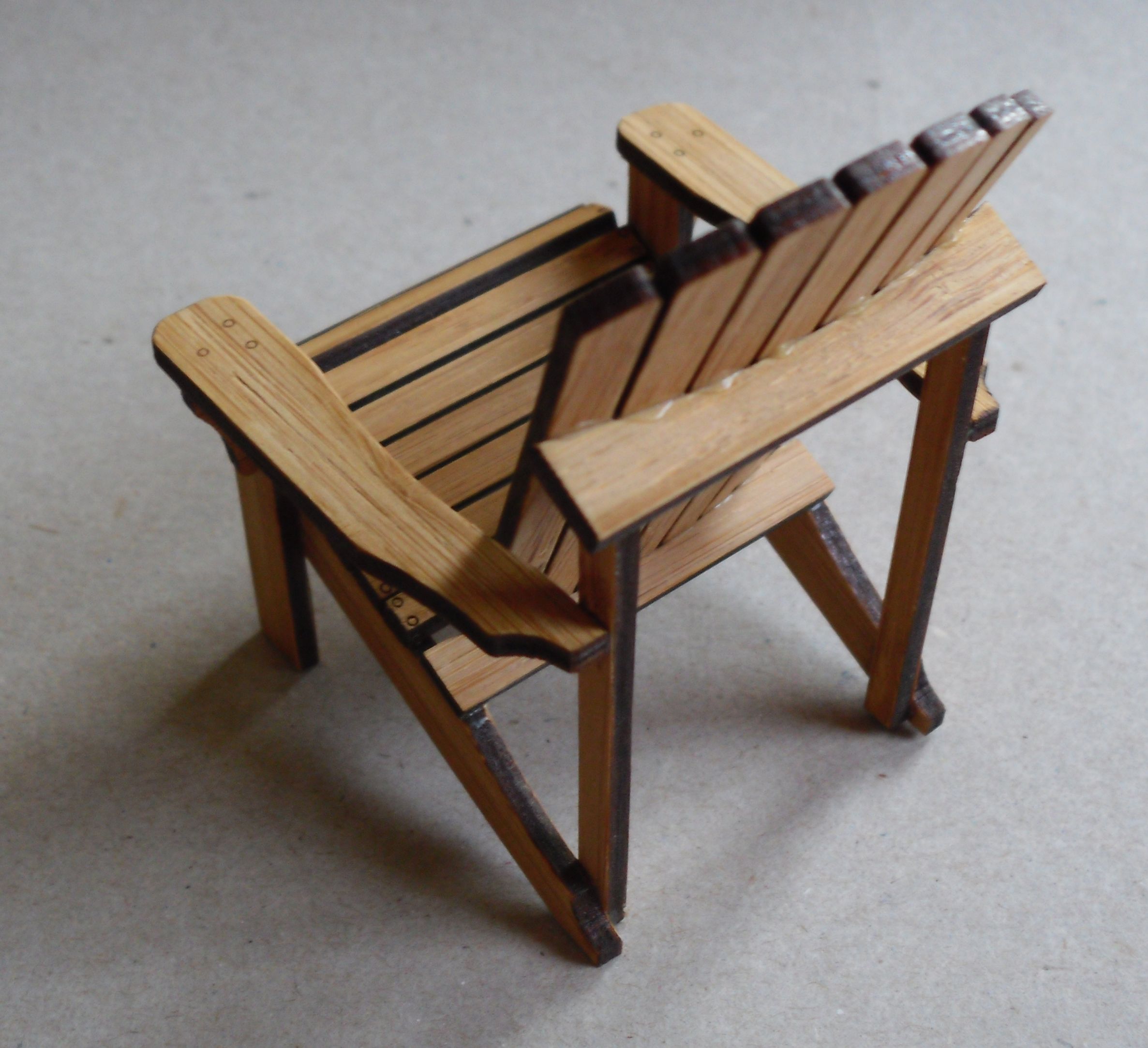 Bamboo Adirondack Chair (Scale Model) (with Pictures) - Instructables
