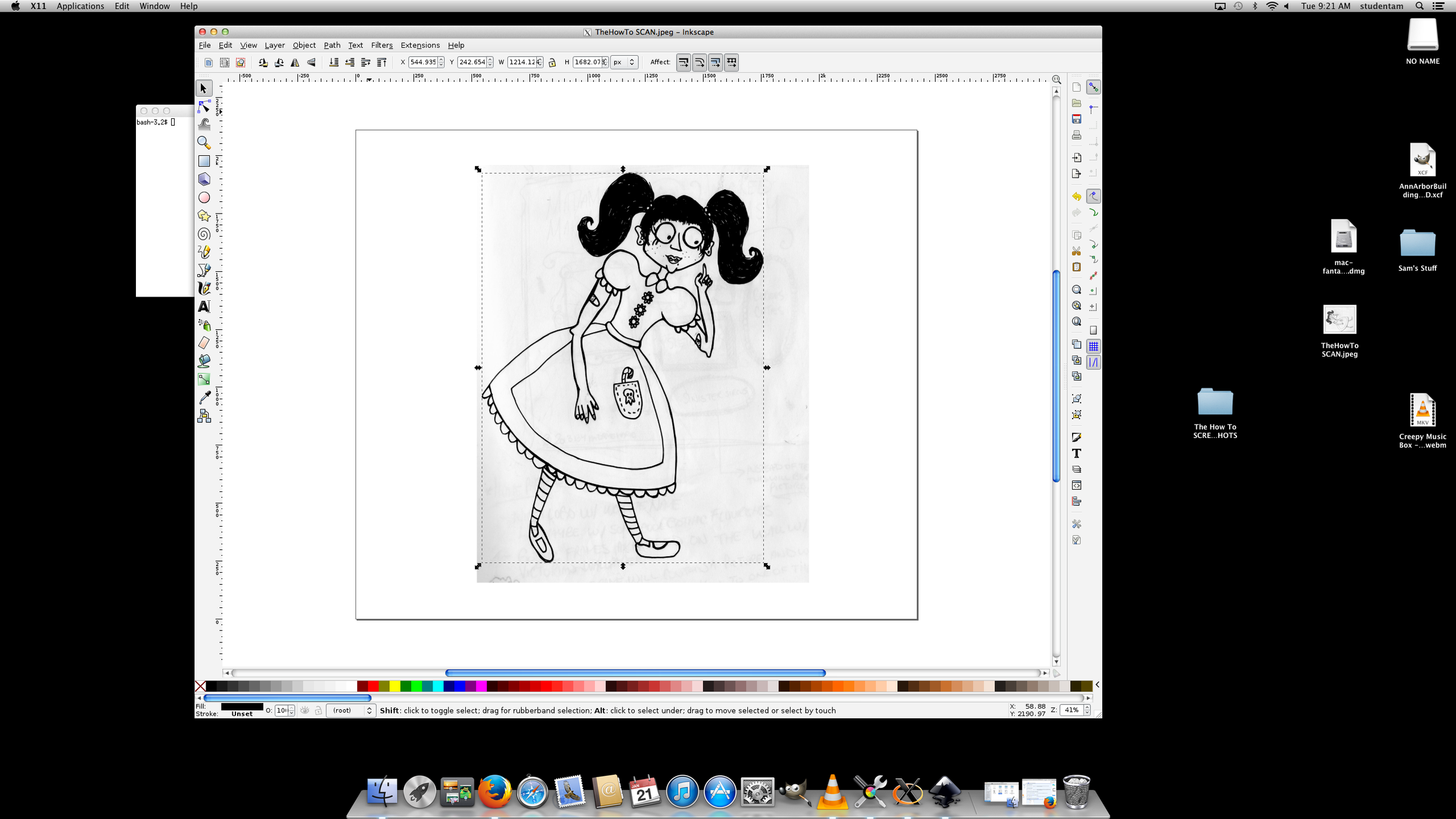 How to Make an Ink Drawing Into a Vector Graphic (Using InkScape) : 5 ...