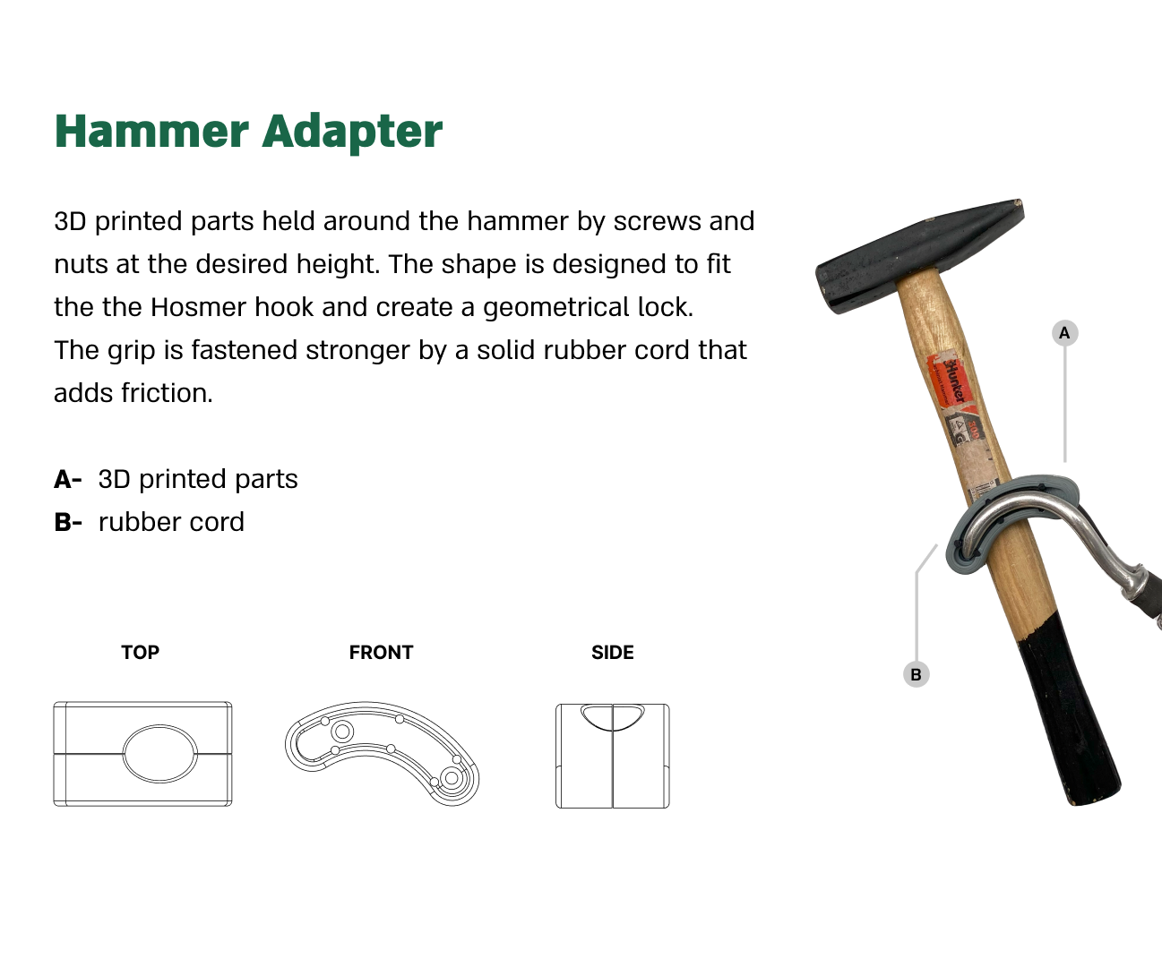 Hammer Adapter for Hosmer Hook Users : 6 Steps - Instructables