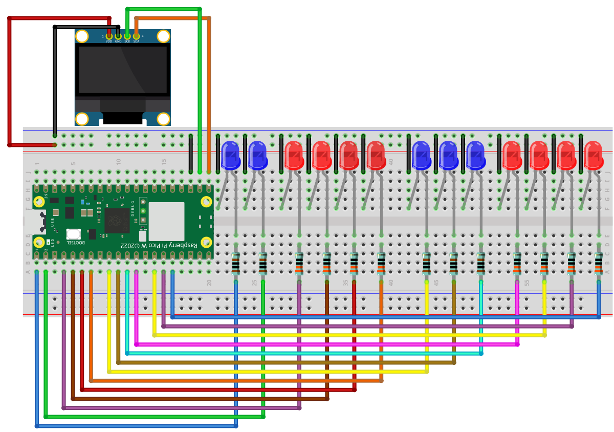 Raspberry Pi Pico W - Binary Clock / Weather Monitor : 7 Steps (with Pictures) - Instructables