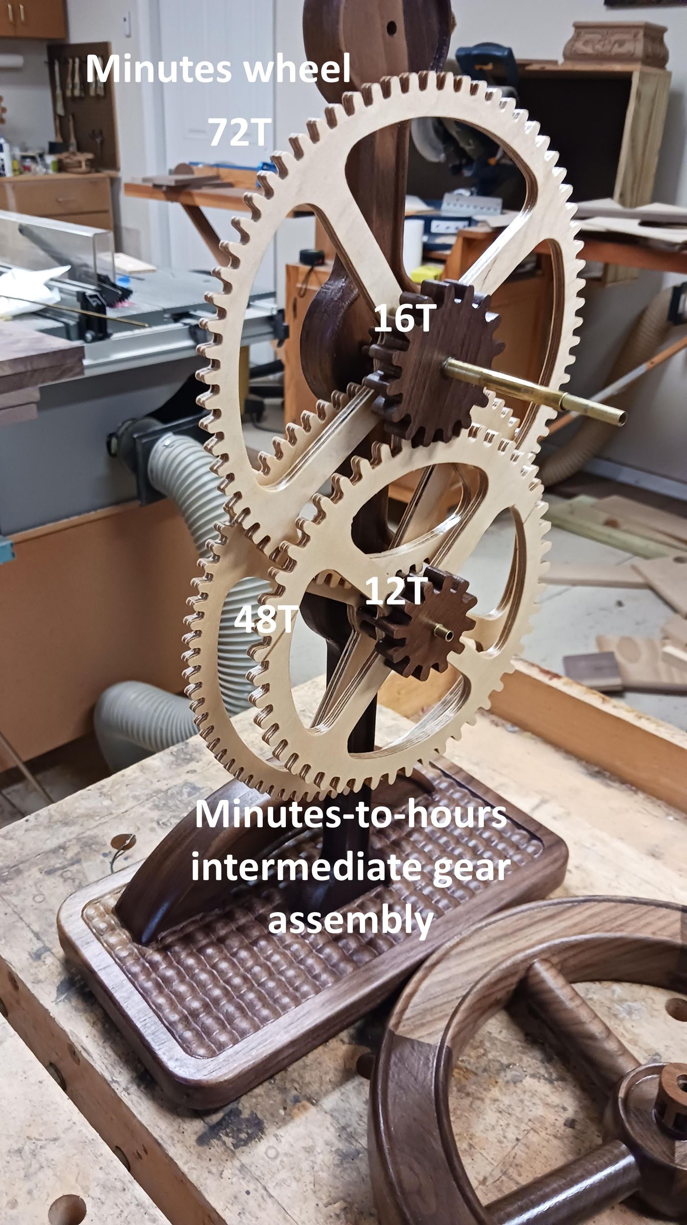 Perpetual Motion Wood Gear Clock : 14 Steps (with Pictures) - Instructables