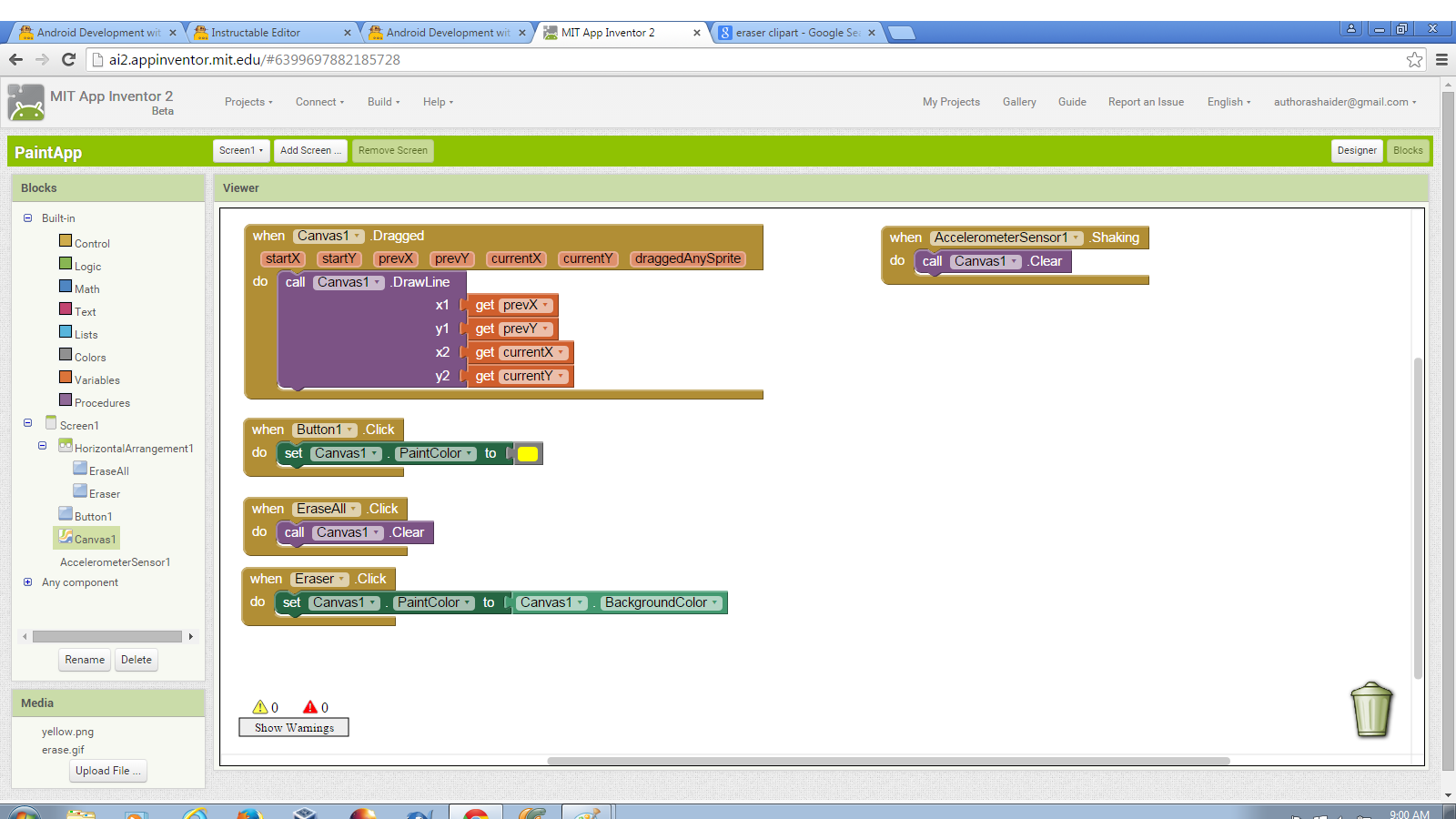 Android Development With App Inventor Erasing Tutorial - Instructables