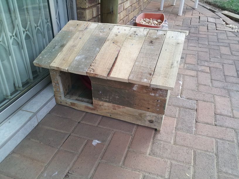 Lola's Doghouse (using Broken Pallets) : 5 Steps - Instructables