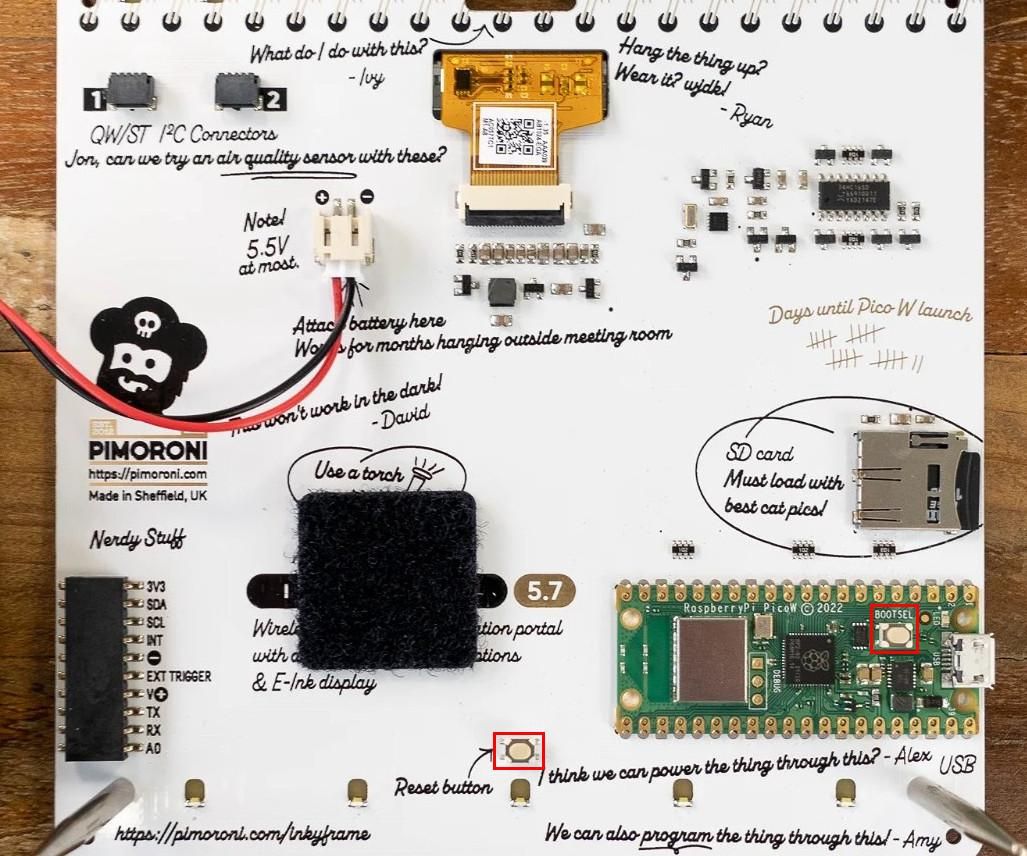 Battery-Powered Digital Picture Frame Using Pimoroni Inky Frame : 12 Steps (with Pictures ...