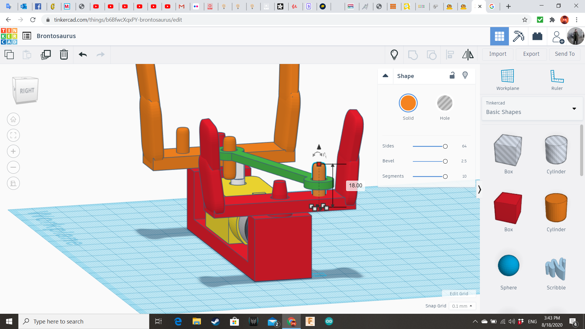 Tinkercad Robotics for School: Create TWO Walking Machines! : 27 Steps ...