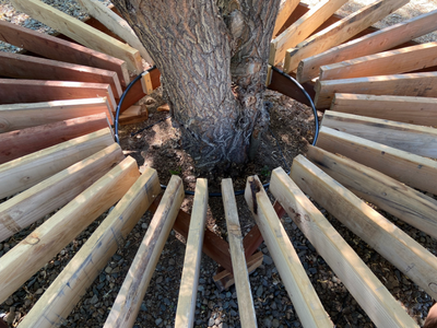 Freestanding Round Deck From Recycled Lumber : 12 Steps (with Pictures ...