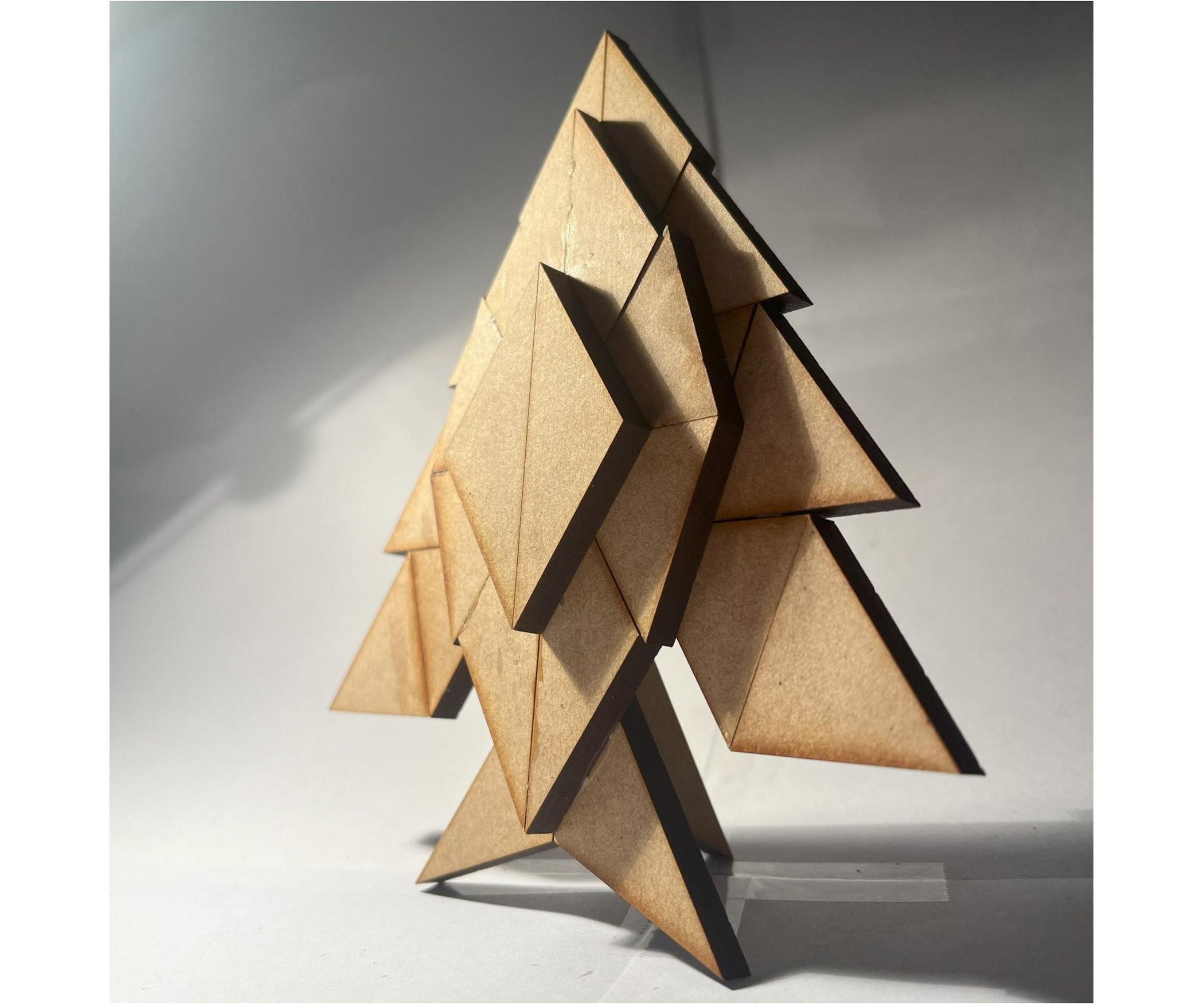 Recycled Christmas Decoration From Laser Cutting Offcuts : 6 Steps ...