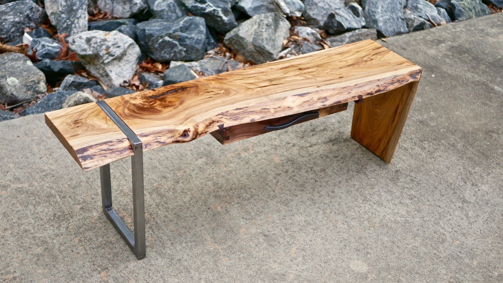 Modern Live Edge Waterfall Coffee Table | How to Build : 22 Steps (with ...
