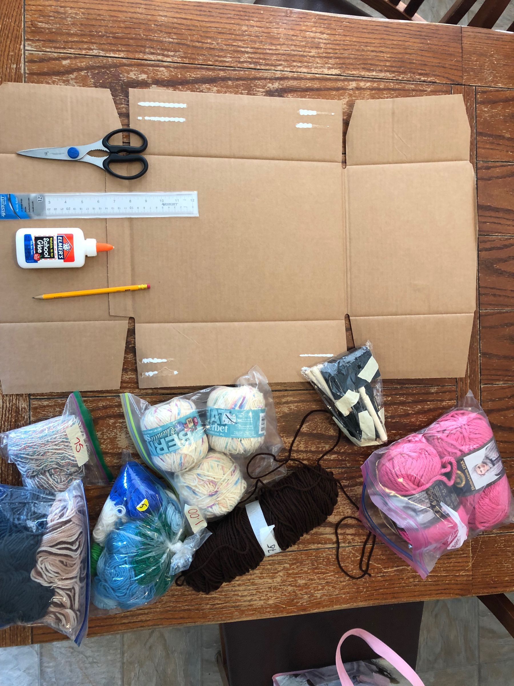 Make Your Own Weaving Loom and Get Started for $5 or Less : 5 Steps ...