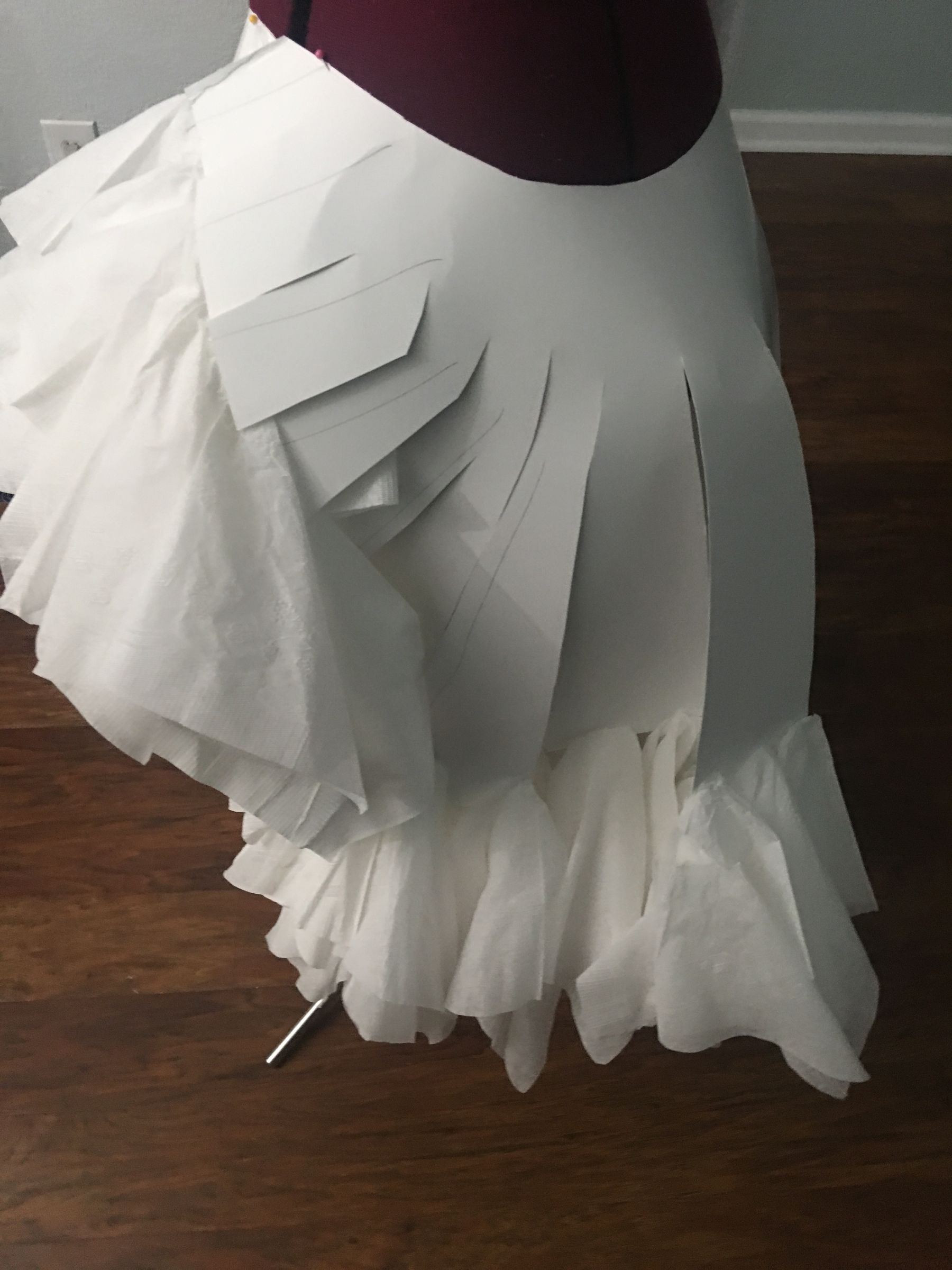 Winter Wonderland Tiered Paper Gown Dress : 21 Steps (with Pictures ...