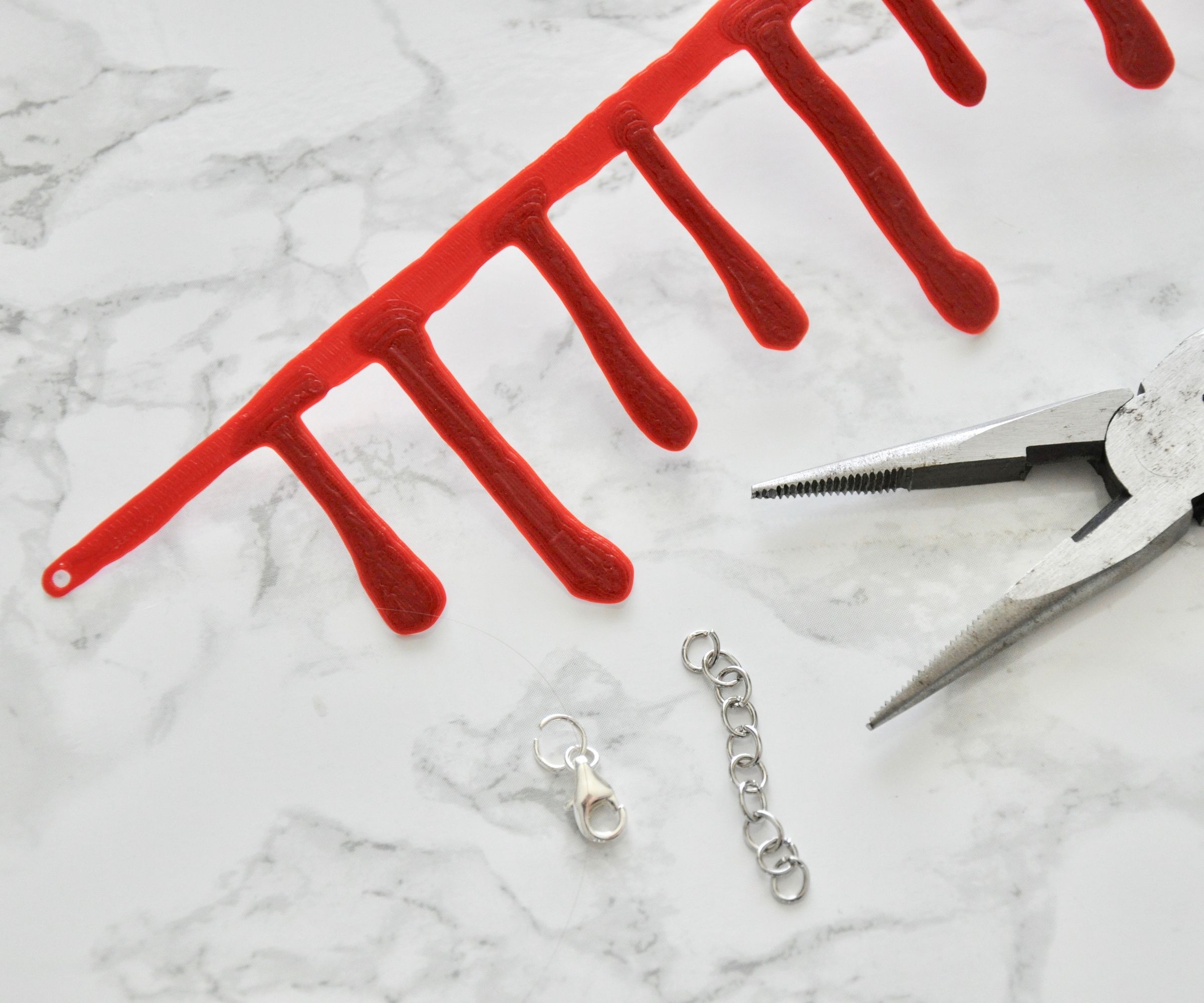 3D Print Halloween Jewelry - Stitched Neck and Dripping Bloody Neck : 6 ...