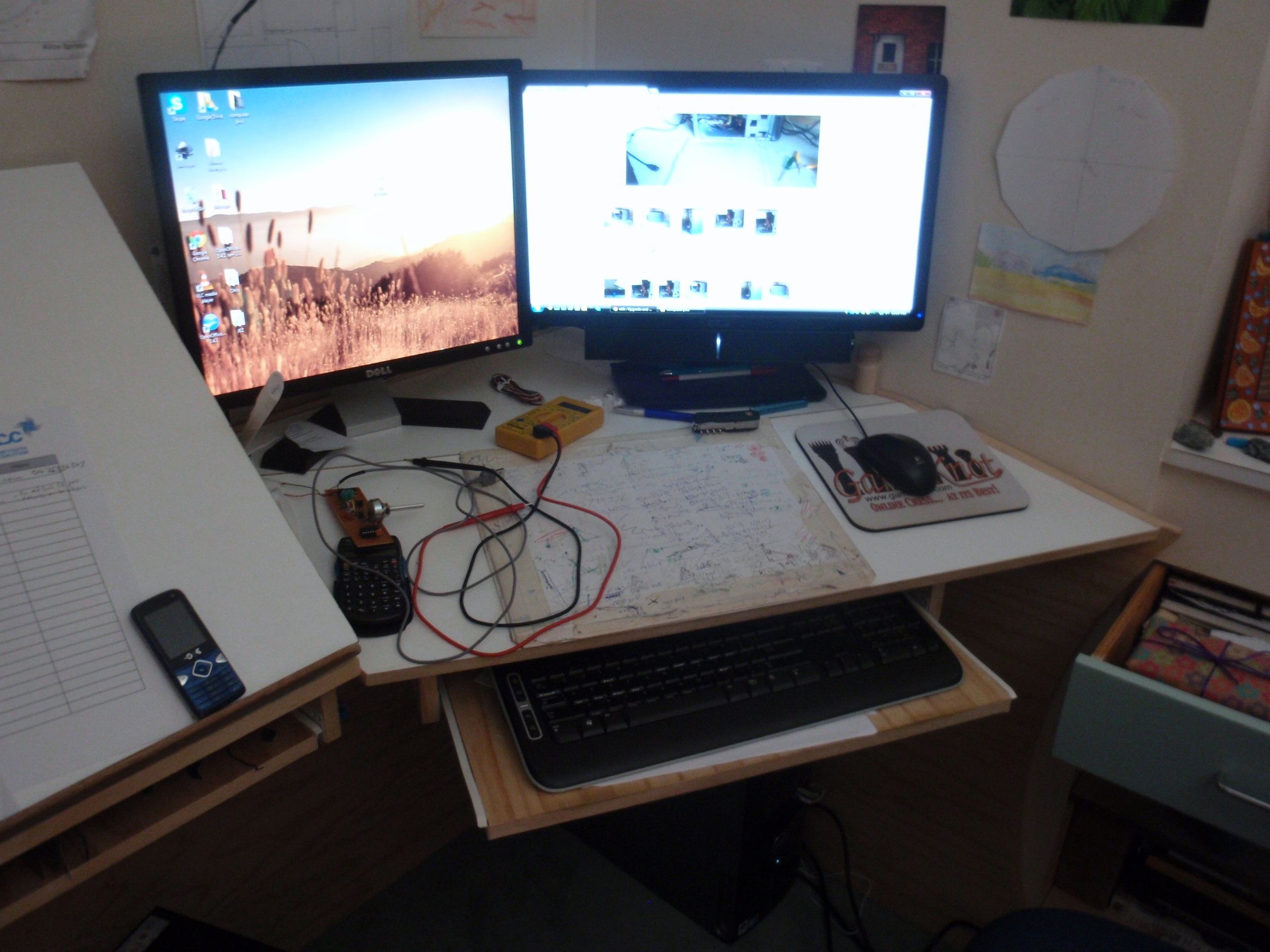 Computer Desk and Drawing Board - Instructables