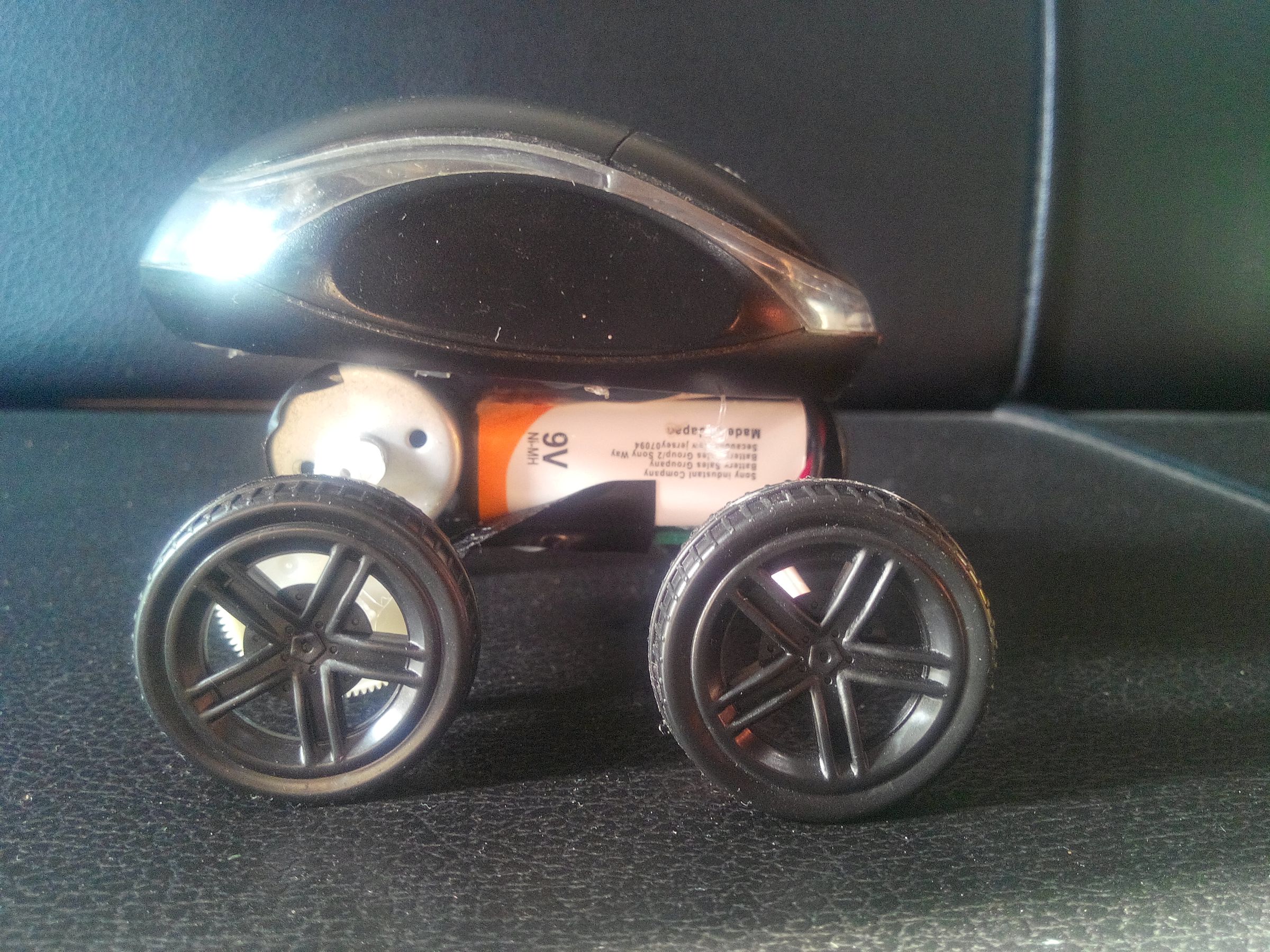 HOW TO MAKE a CAR WITH MOUSE - Powered CAR - SIMPLE : 11 Steps ...