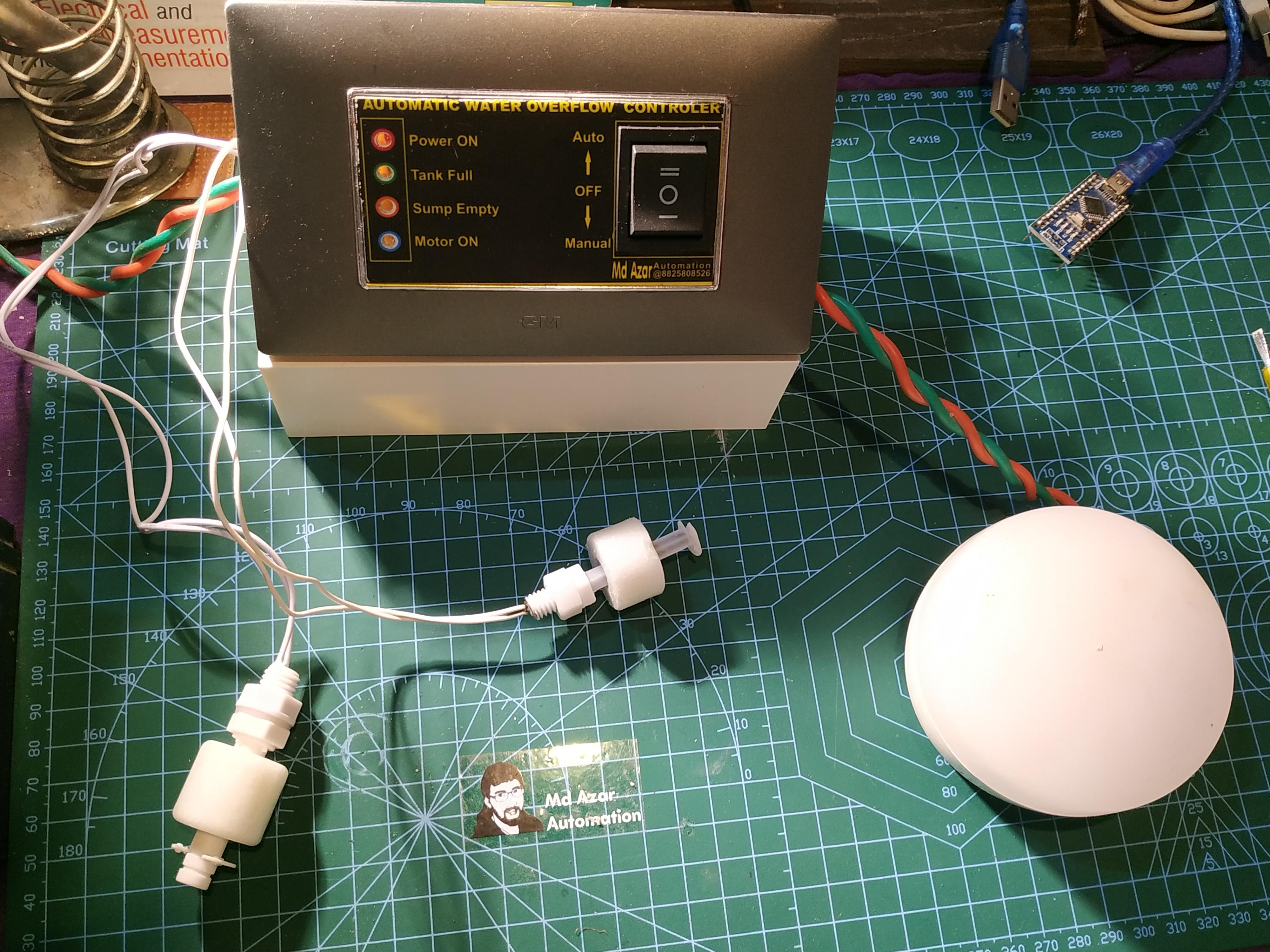 Automatic Water Overflow Control and Dry Run Preventer Without ...