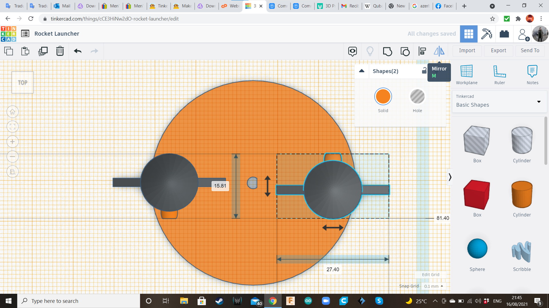 Tinkercad Robotics for School: Rocket Launching Mini-bot : 32 Steps ...