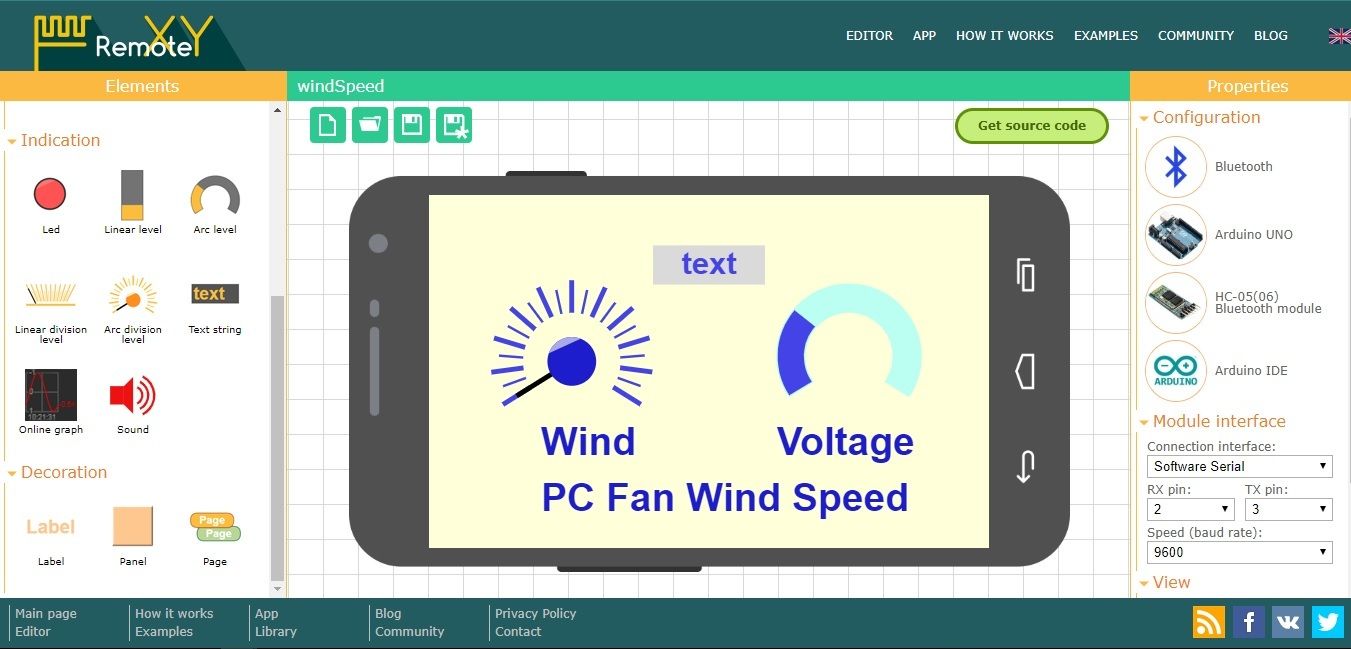 Arduino Bluetooth PC Fan Wind Sensor With RemoteXY : 6 Steps (with ...