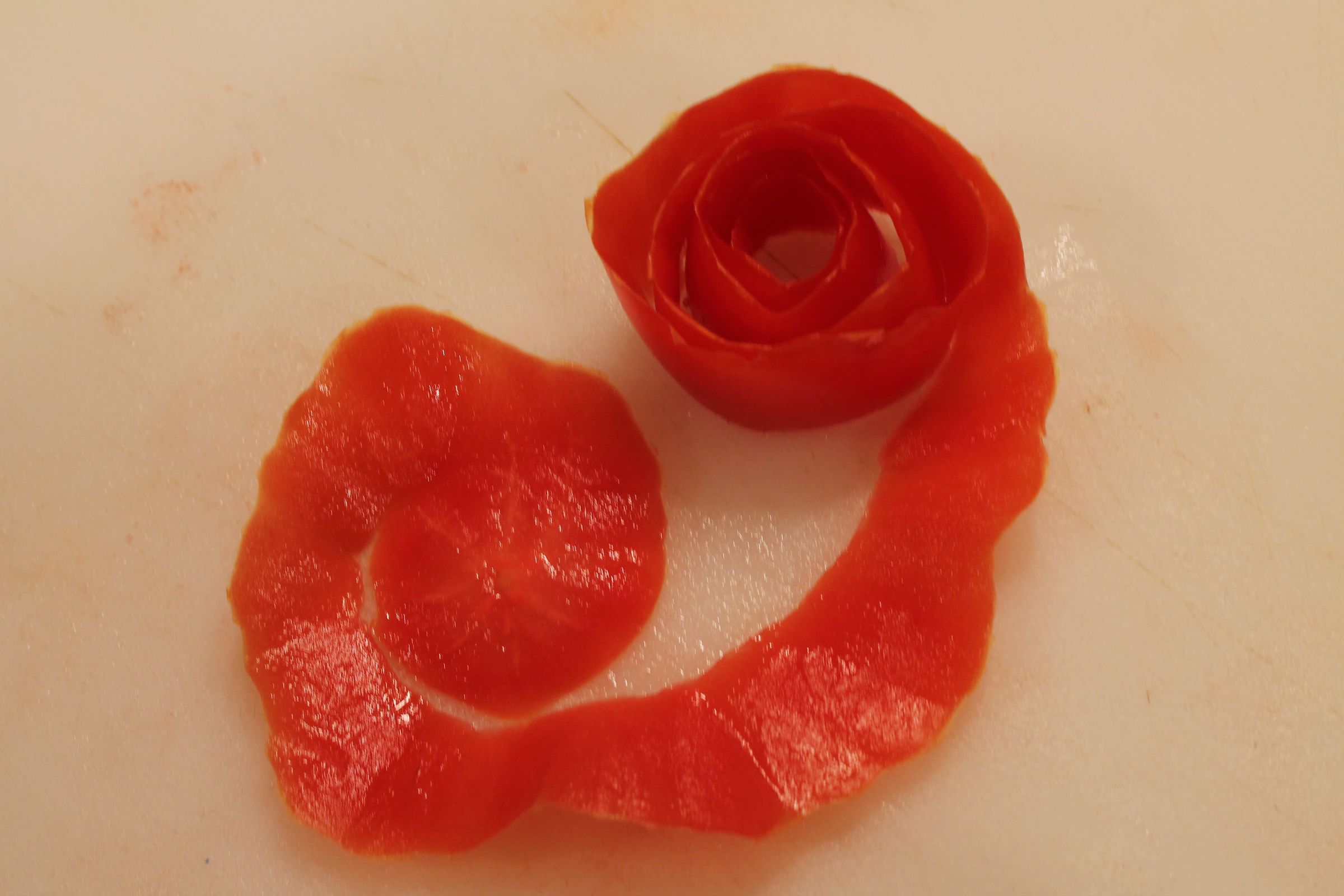 Tomato Rose Garnish