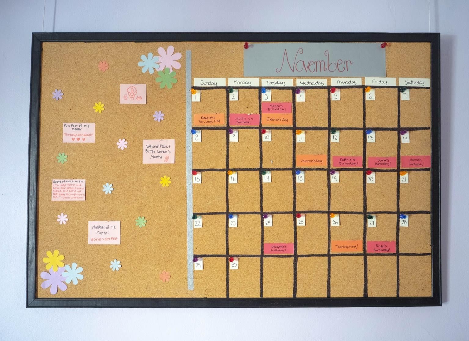 Bulletin Board Calendar Transformation! : 6 Steps (with Pictures ...