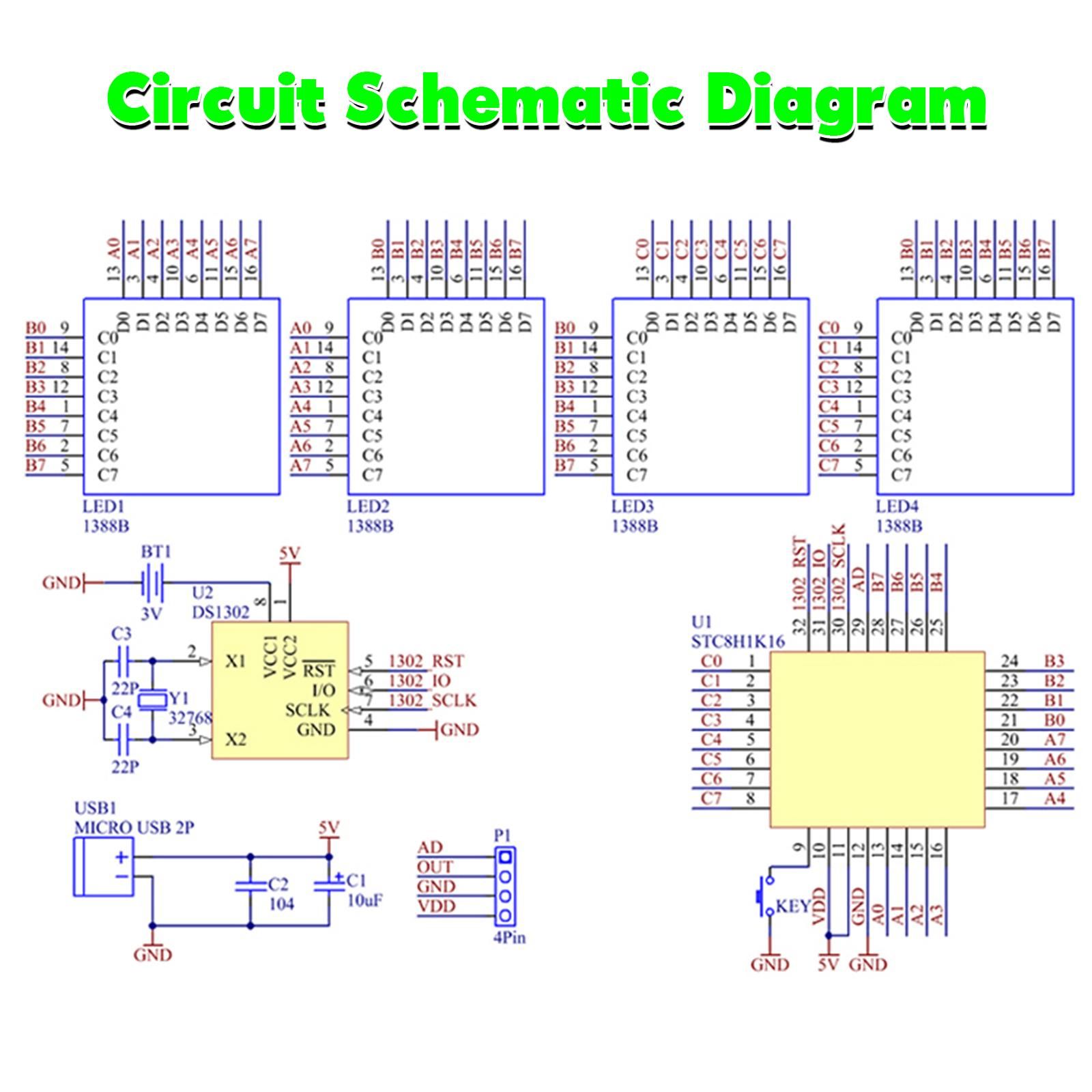 DIY Digital Clock Soldering Kit With Spectrum : 16 Steps - Instructables