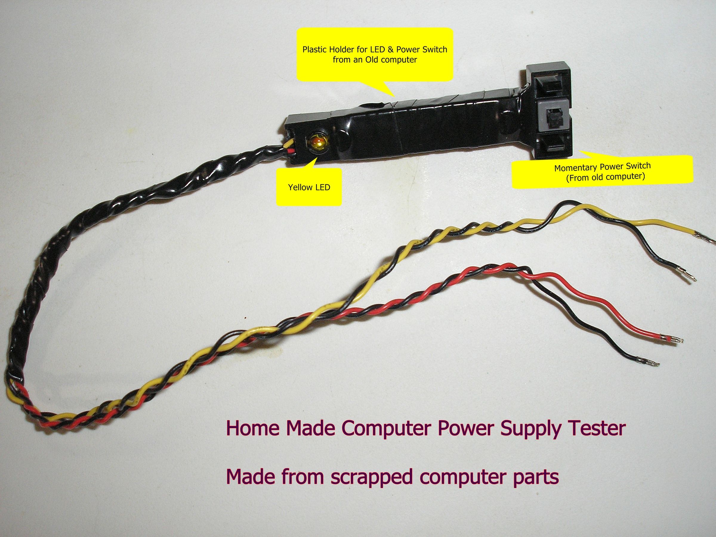 My Home Made Computer Power Supply Tester - Instructables