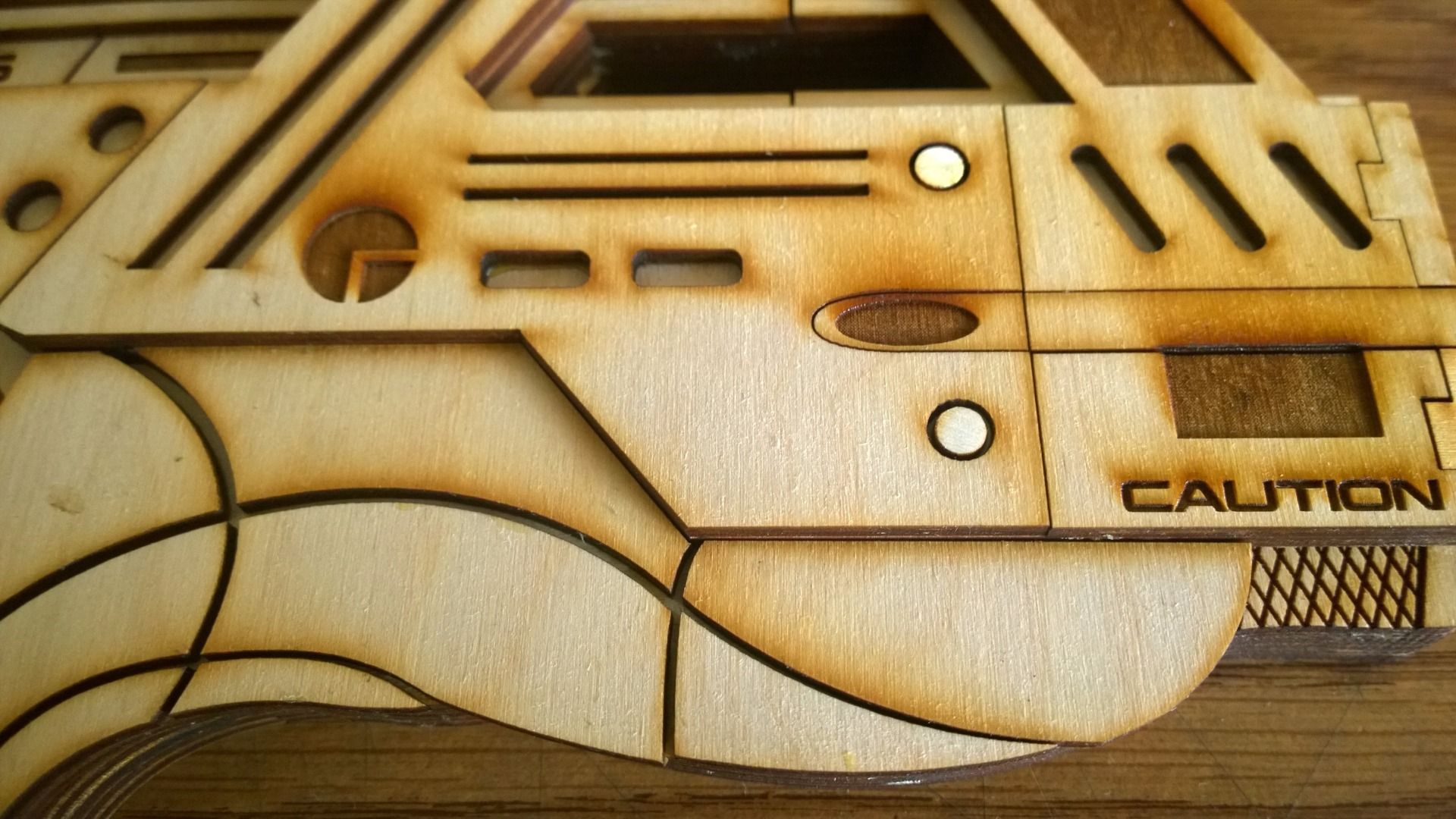 Laser Cut M-6 Carnifex Rubber Band Gun From Mass Effect : 13 Steps ...