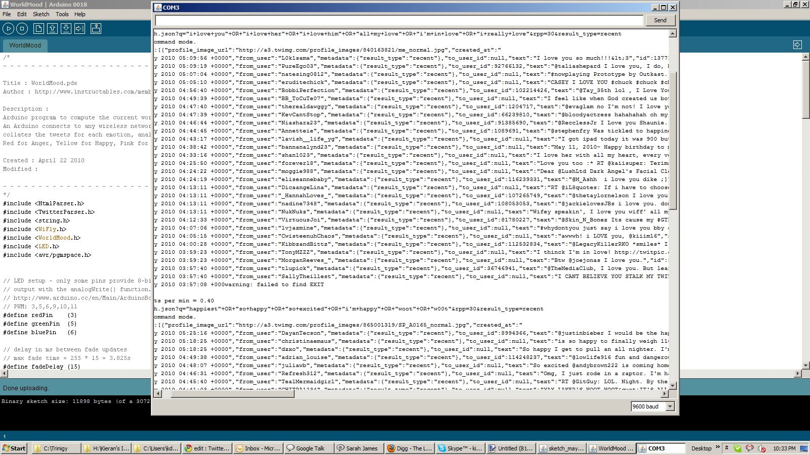 Twitter Mood Light - the World's Mood in a Box : 13 Steps (with ...