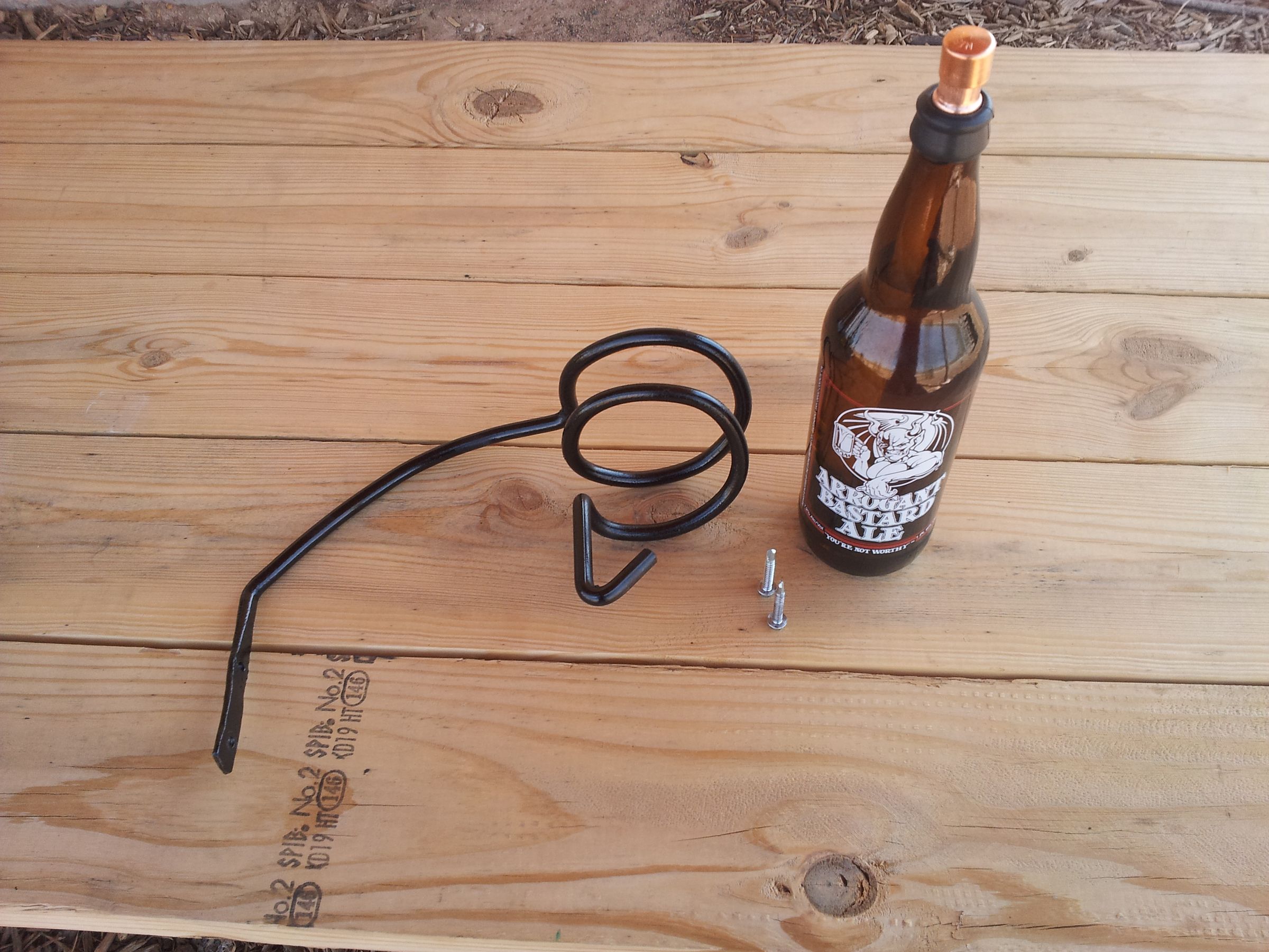 Bourbon Bottle Anti Mosquito Tiki Torch : 4 Steps - Instructables