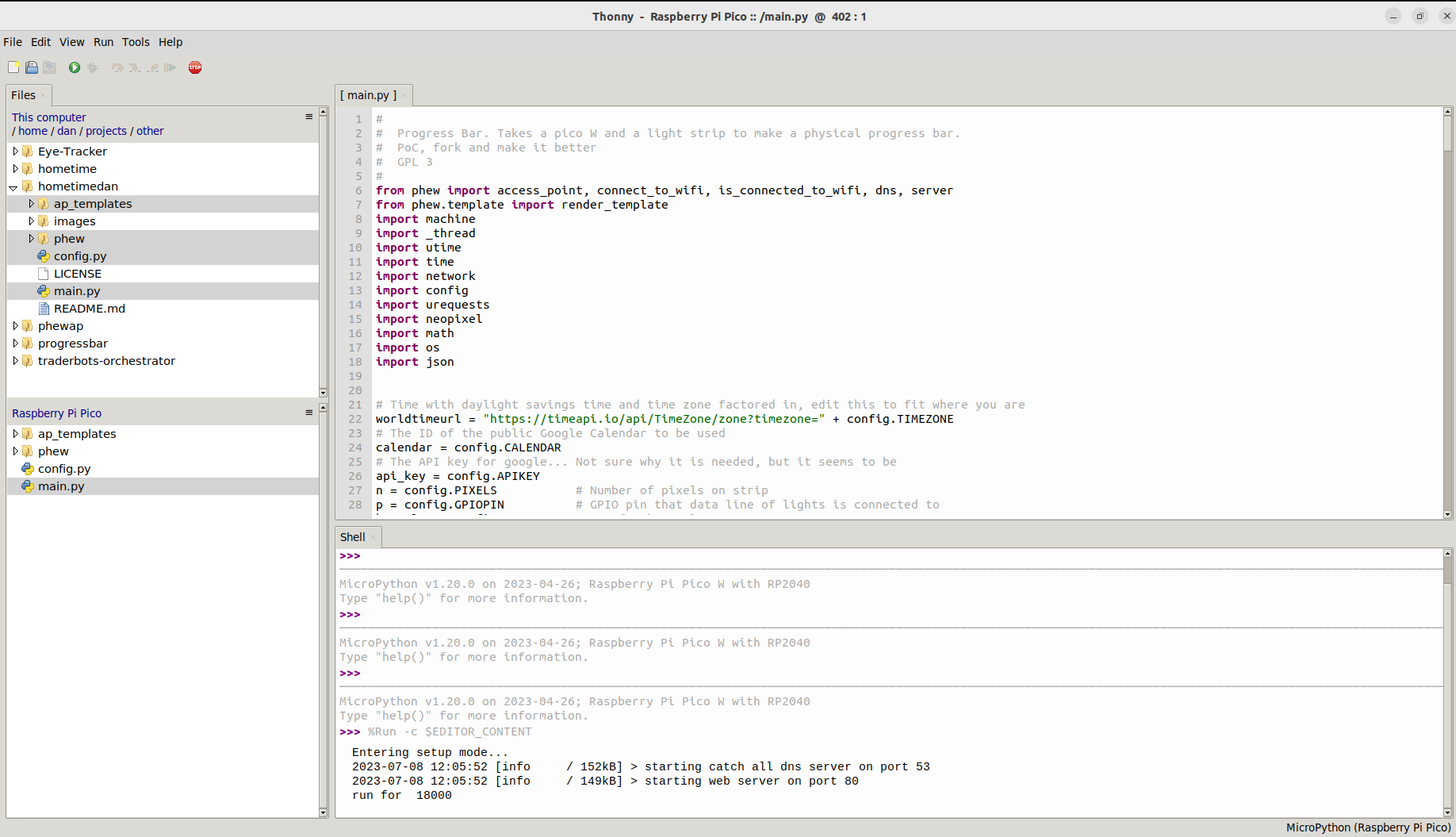 Workday Progressbar With Google Calendar Integration : 7 Steps (with Pictures) - Instructables