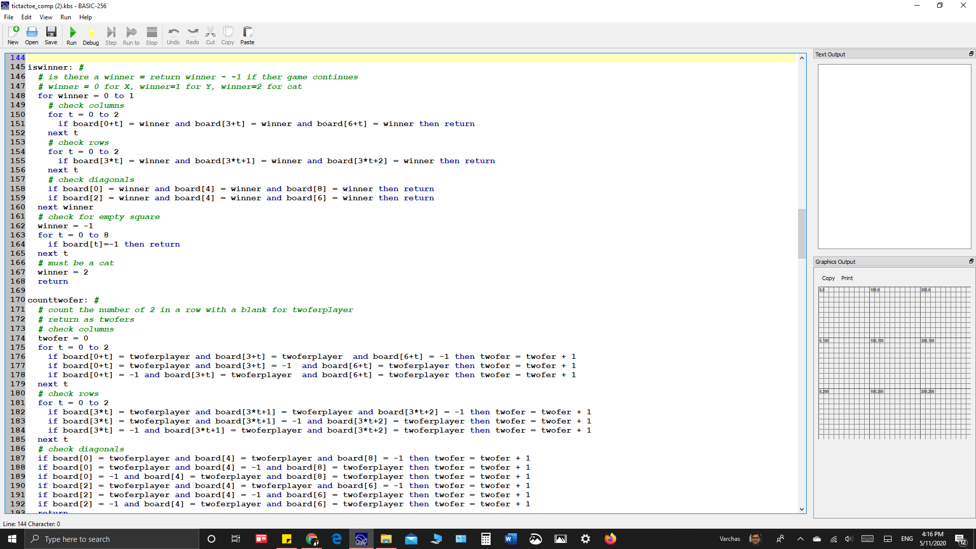 Creating Tic Tac Toe in BASIC256 - Instructables
