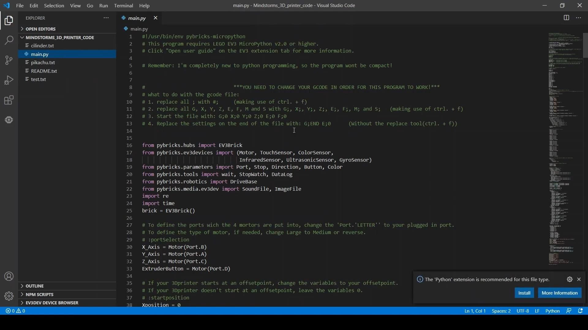LEGO 3D Printer Using Gcode : 6 Steps - Instructables