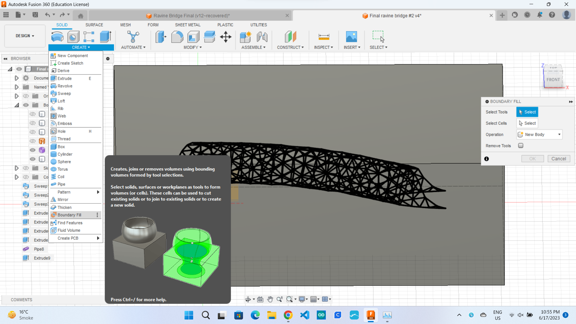 Voronoi Pedestrian Bridge : 22 Steps (with Pictures) - Instructables
