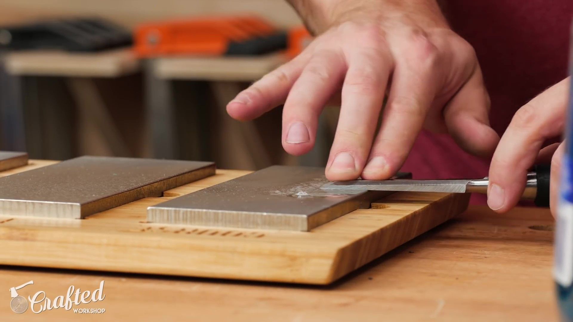 How I Sharpen Chisels and Plane Irons & My Sharpening Station ...