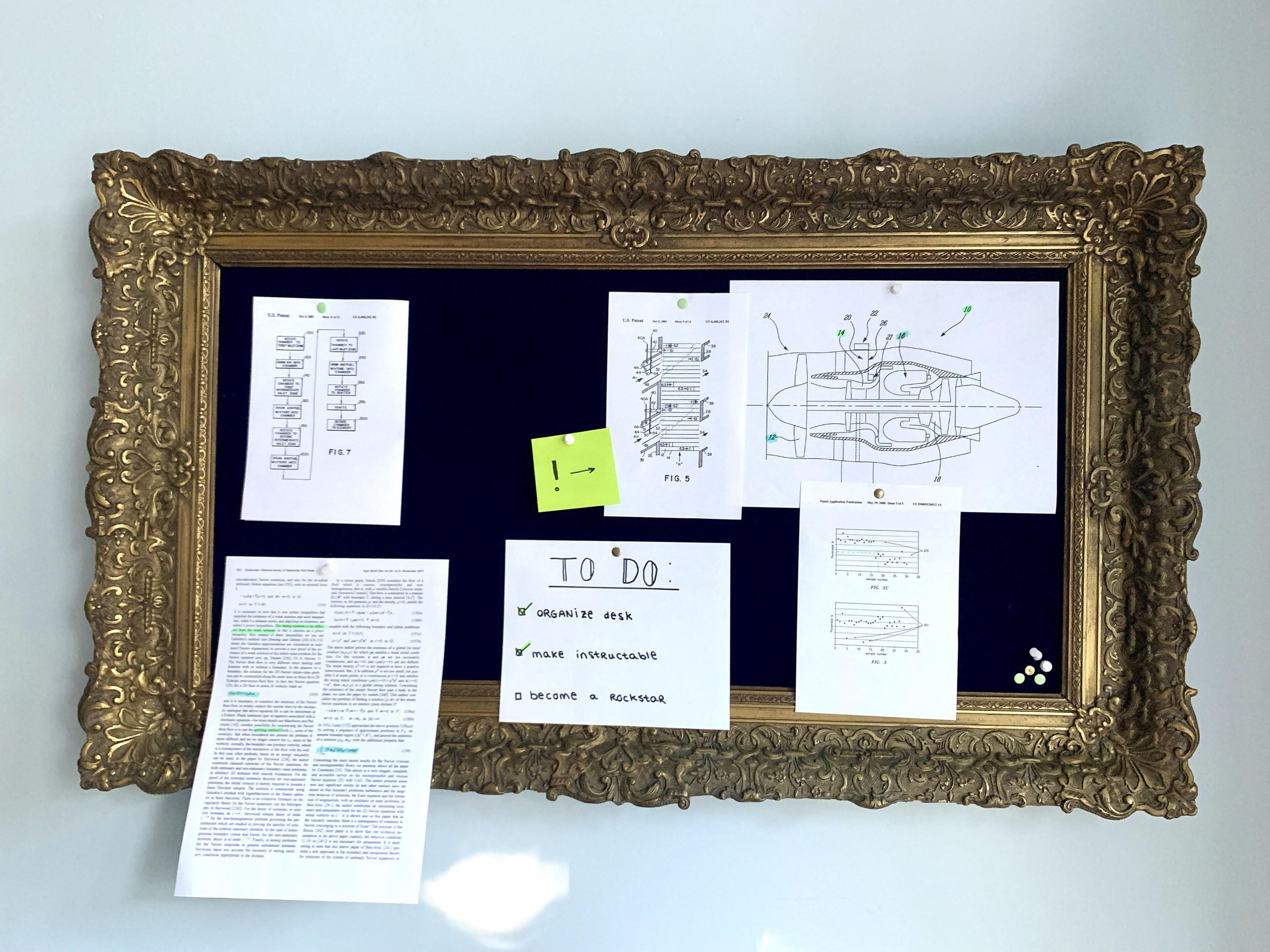 Upcycled BULLETIN BOARD to Organize Your Desk! : 9 Steps (with Pictures ...