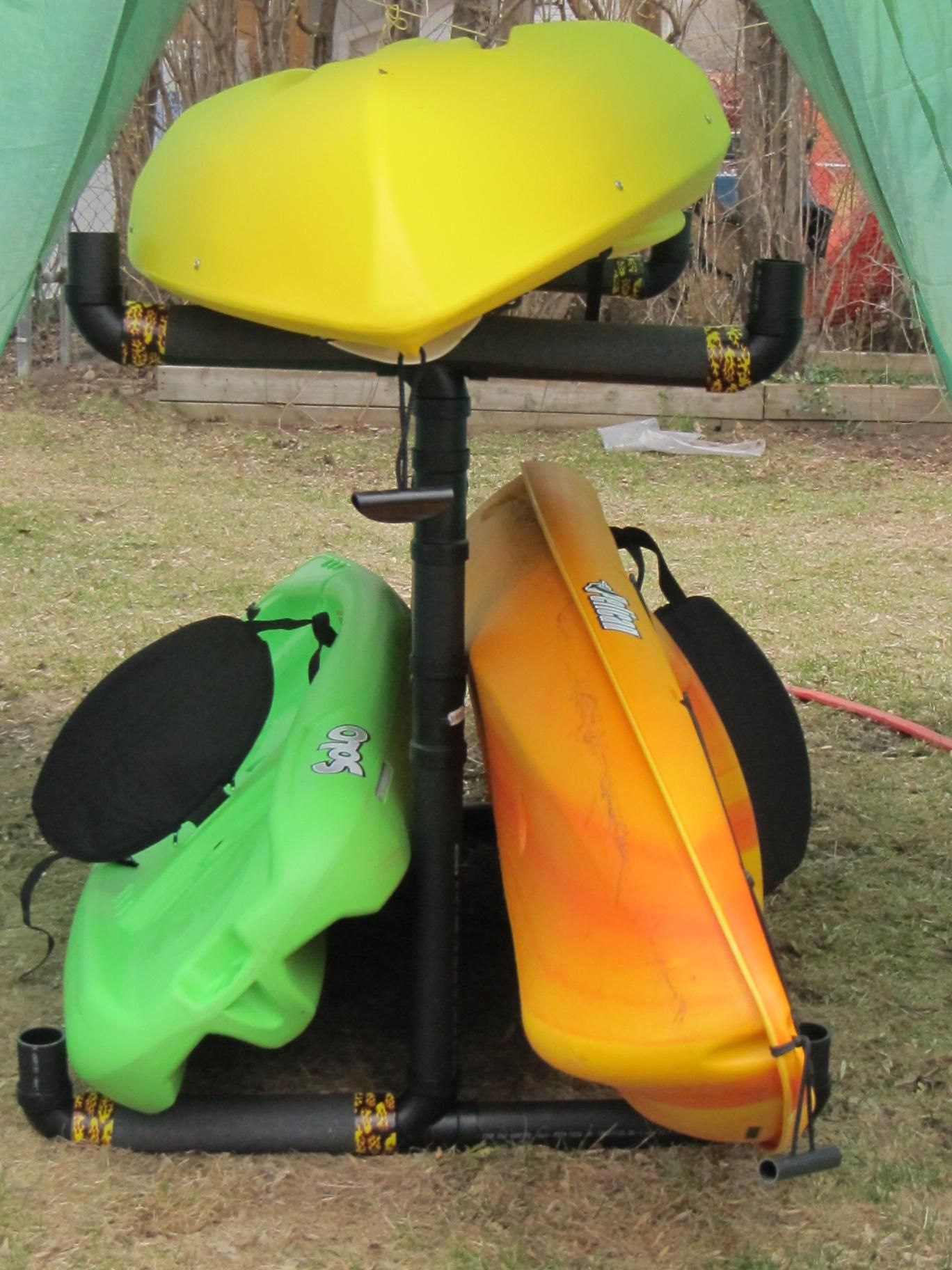 How to Make an Outdoor Kayak Storage Rack : 7 Steps - Instructables