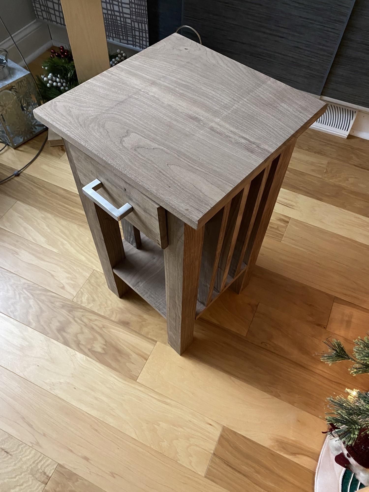 End Table With Fake Drawer and Shelf. : 25 Steps (with Pictures ...