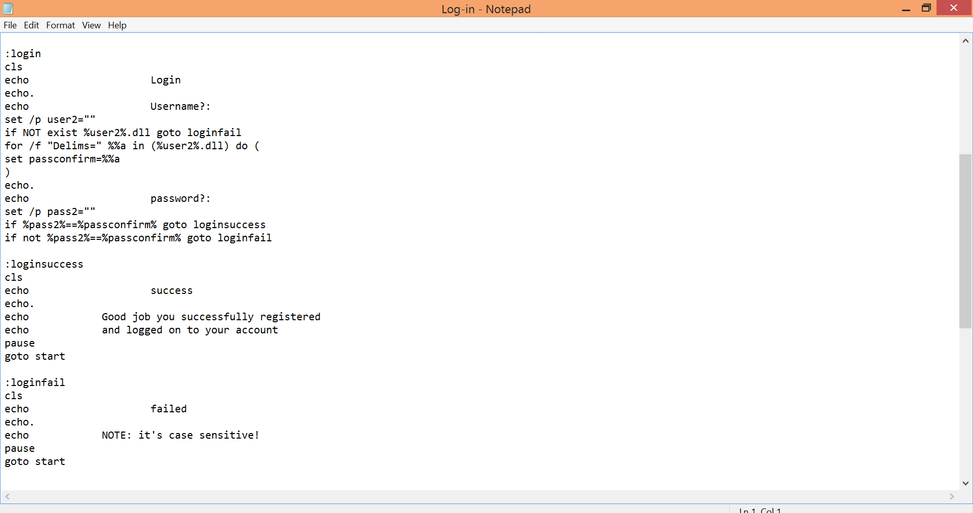 Batch Login Screen : 5 Steps - Instructables