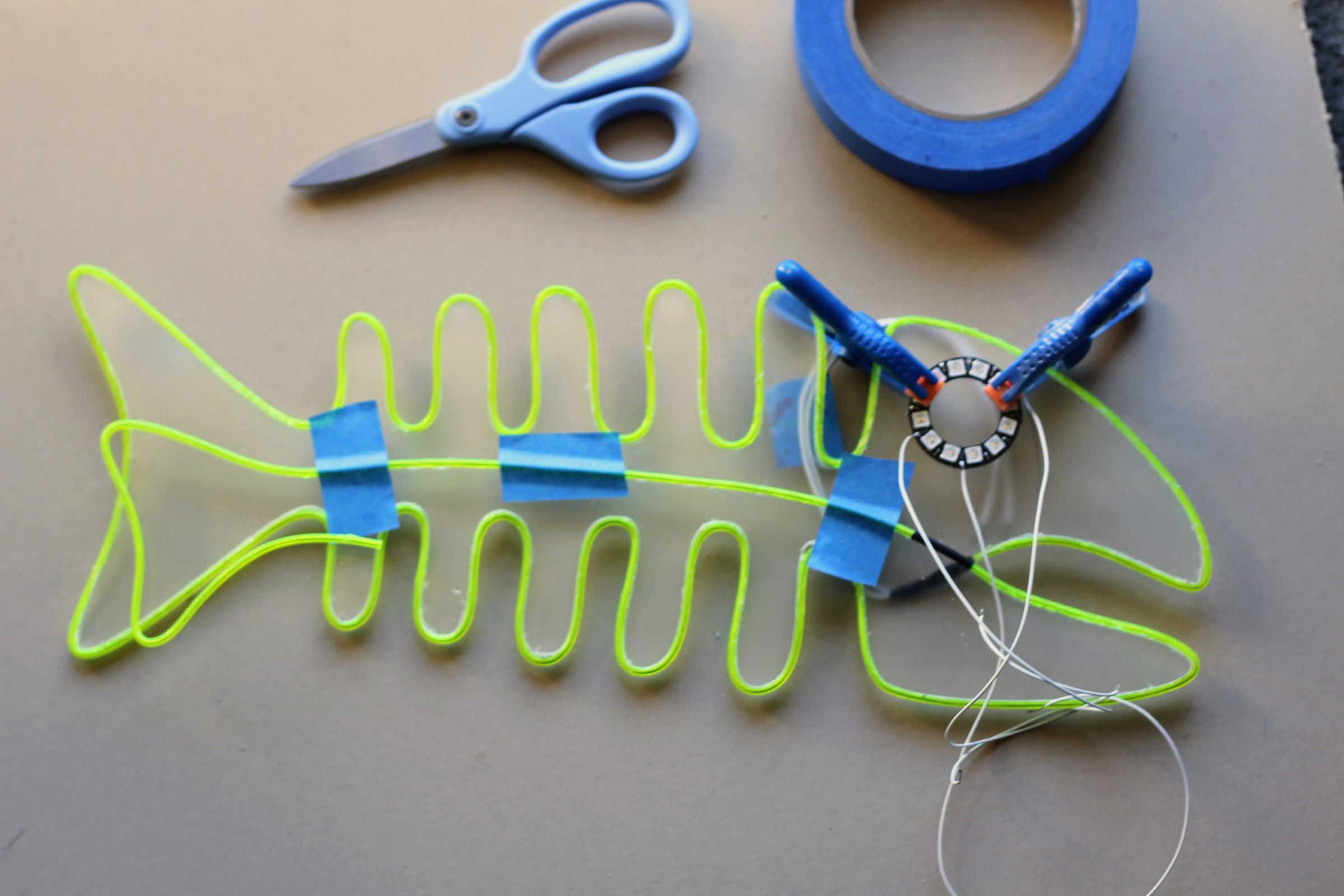 EL Wire Fish With LED Eyes : 13 Steps (with Pictures) - Instructables