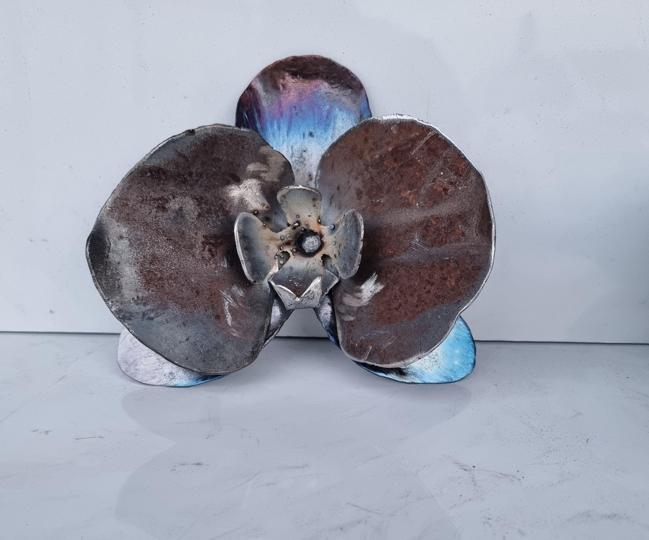 Orchid Made From Sheet Metal - Steel Garden Art Sculpture : 6 Steps ...