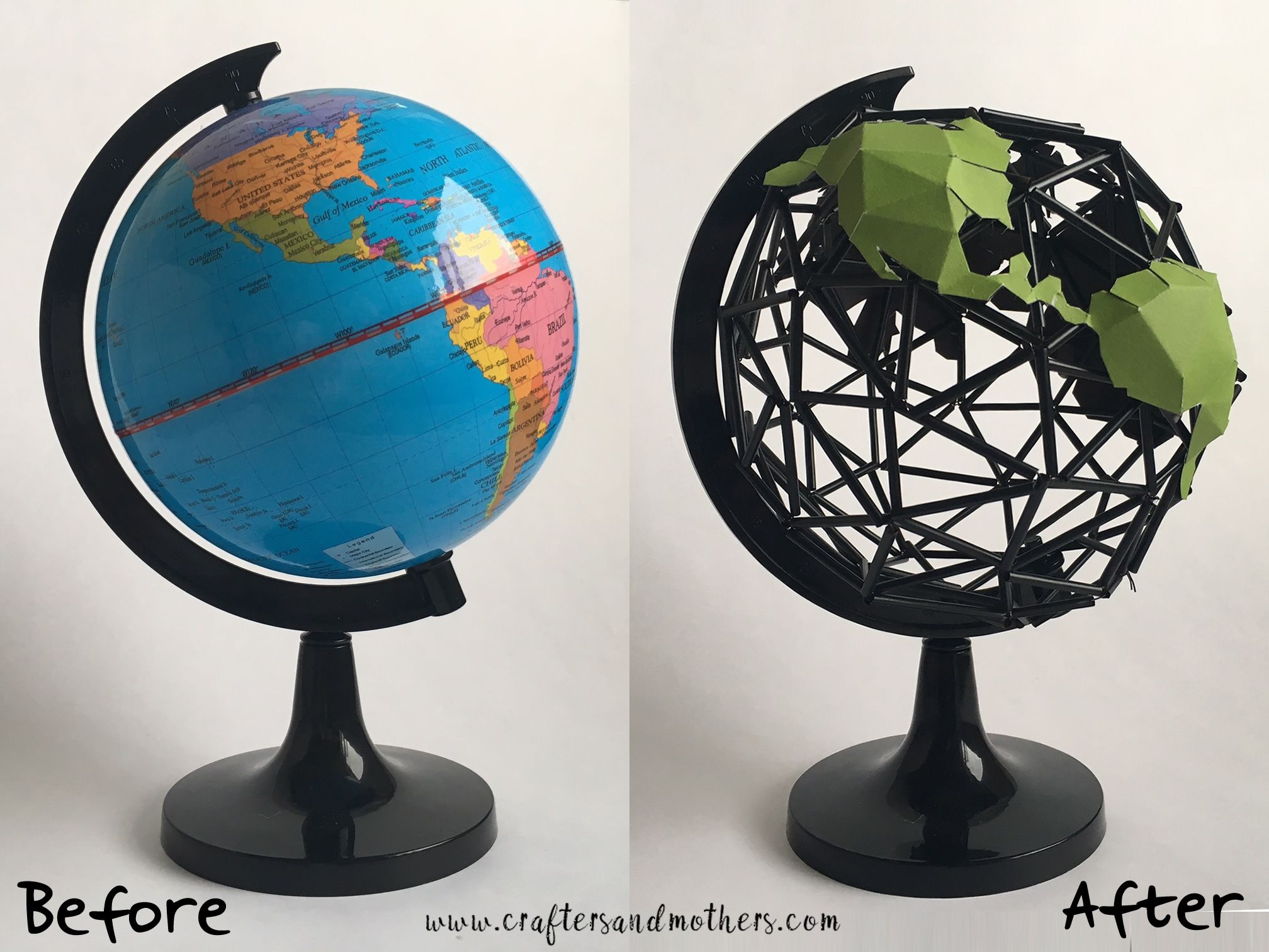 $5 DIY Polygonal Globe (no 3D Printer Needed) : 9 Steps (with Pictures ...